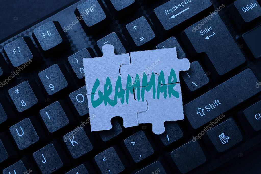 Signo de texto que muestra gramática. Concepto que significa todo el ...