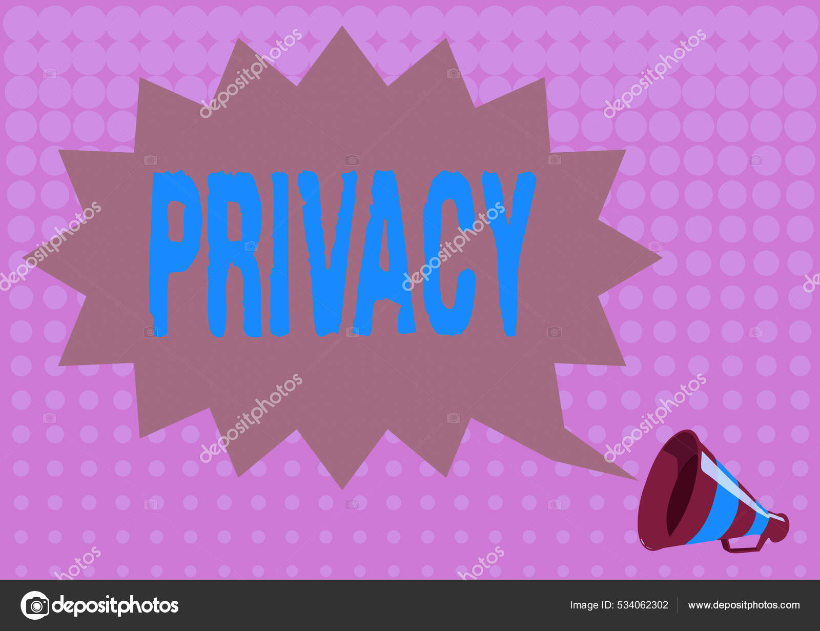 Writing displaying text Privacy. Business idea Right to keep personal ...