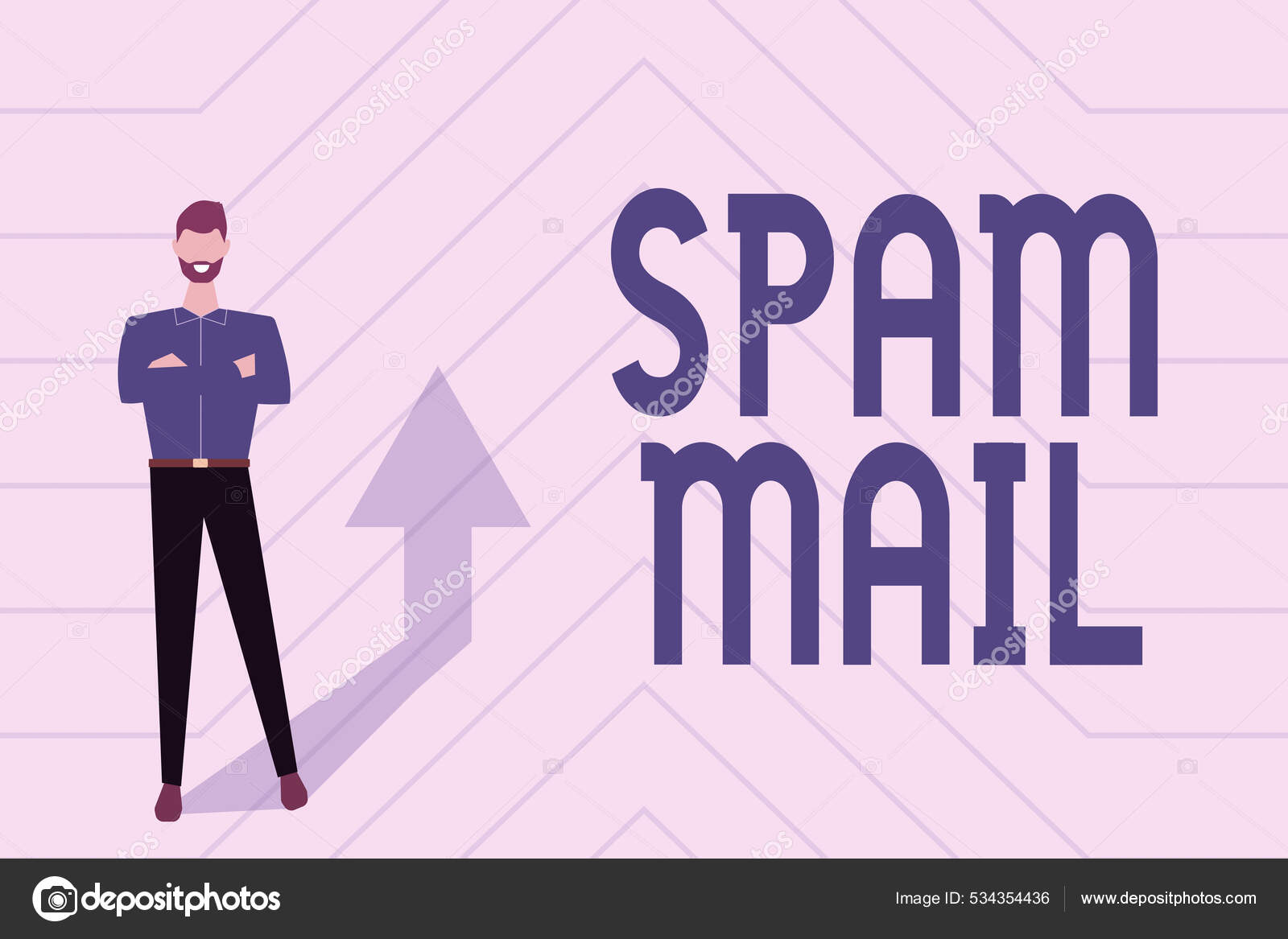 Handwriting text Spam Mail. Conceptual photo Intrusive advertising ...