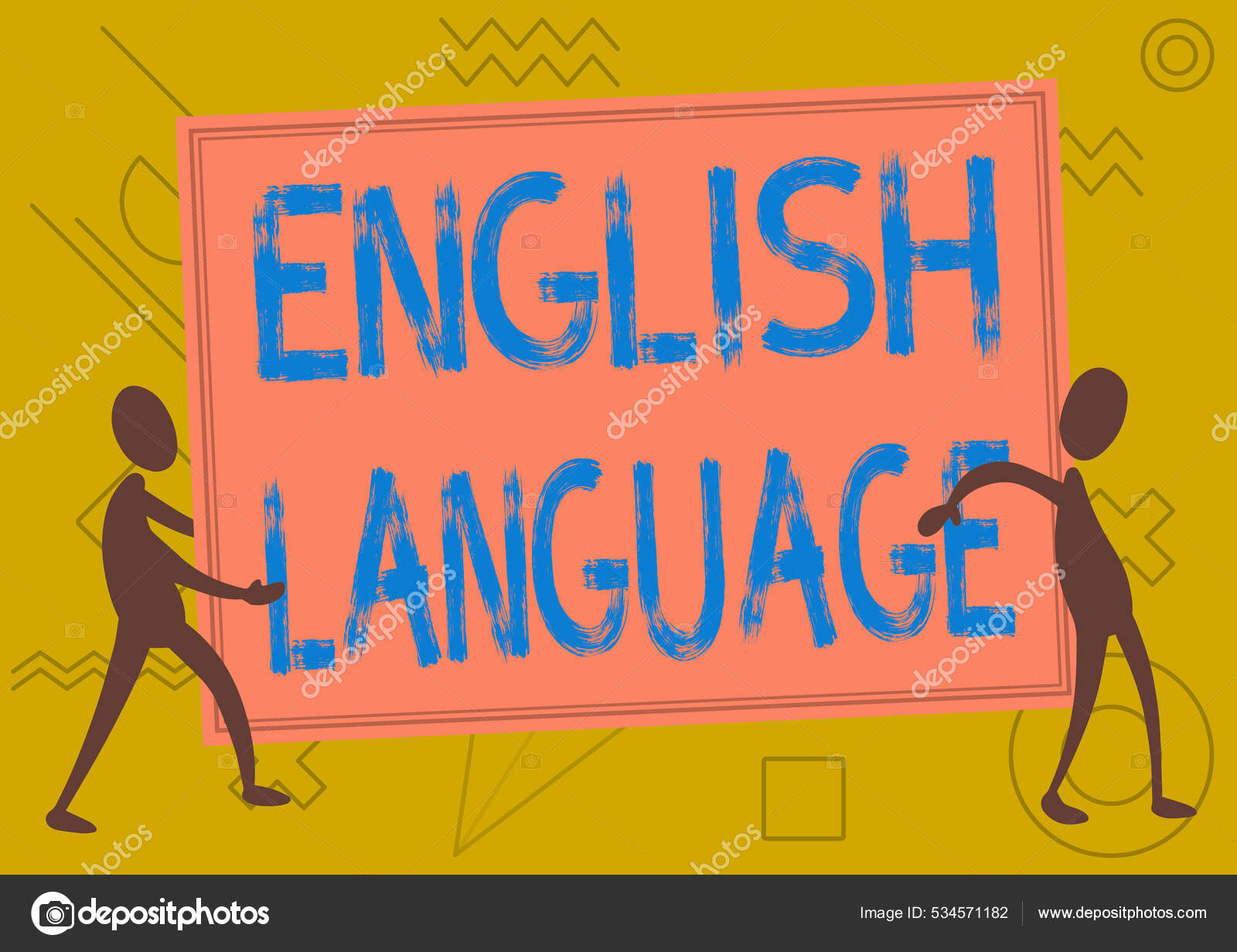 Writing displaying text English Language. Word Written on third spoken ...