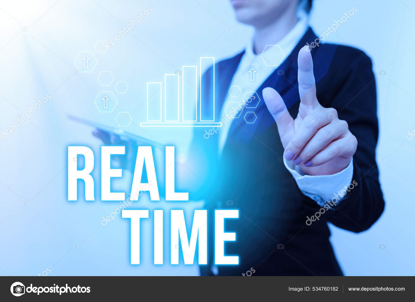 Sign displaying Real Time. Business approach the actual time during ...