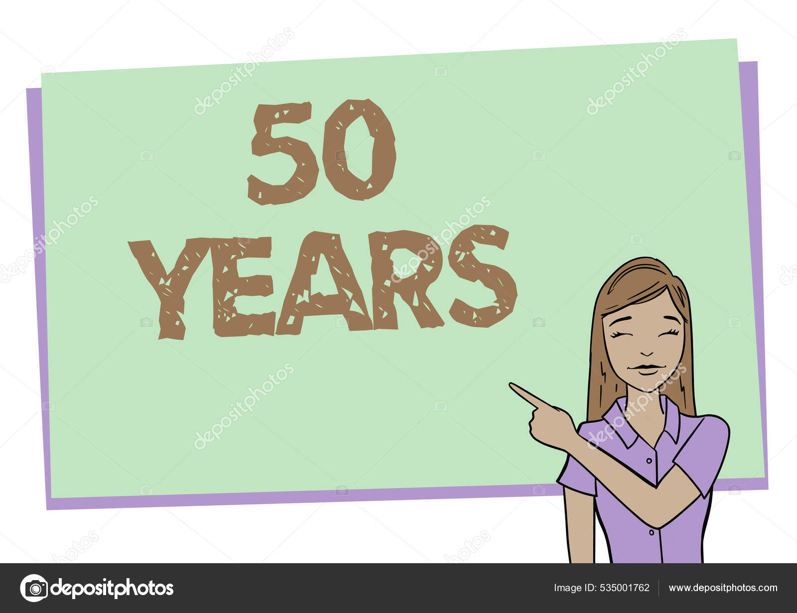 Writing displaying text 50 Years. Concept meaning Honoring Ruby Jubilee ...