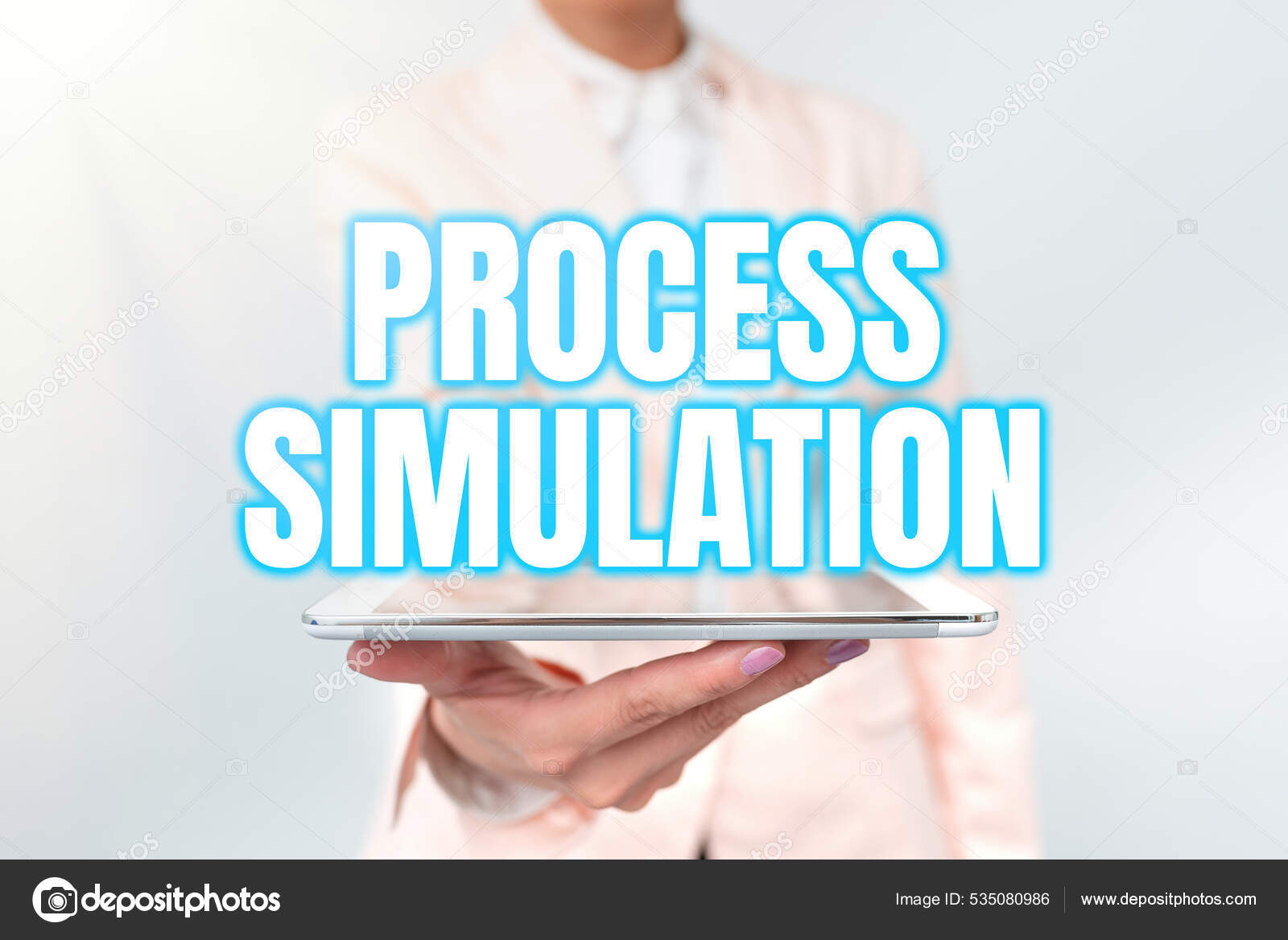 Sign displaying Process Simulation. Word Written on Technical ...