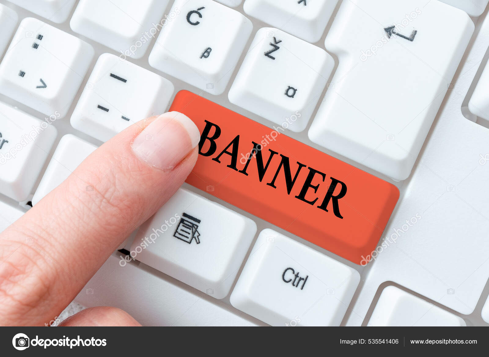 Conceptual caption Banner. Word for long strip cloth bearing slogan or ...