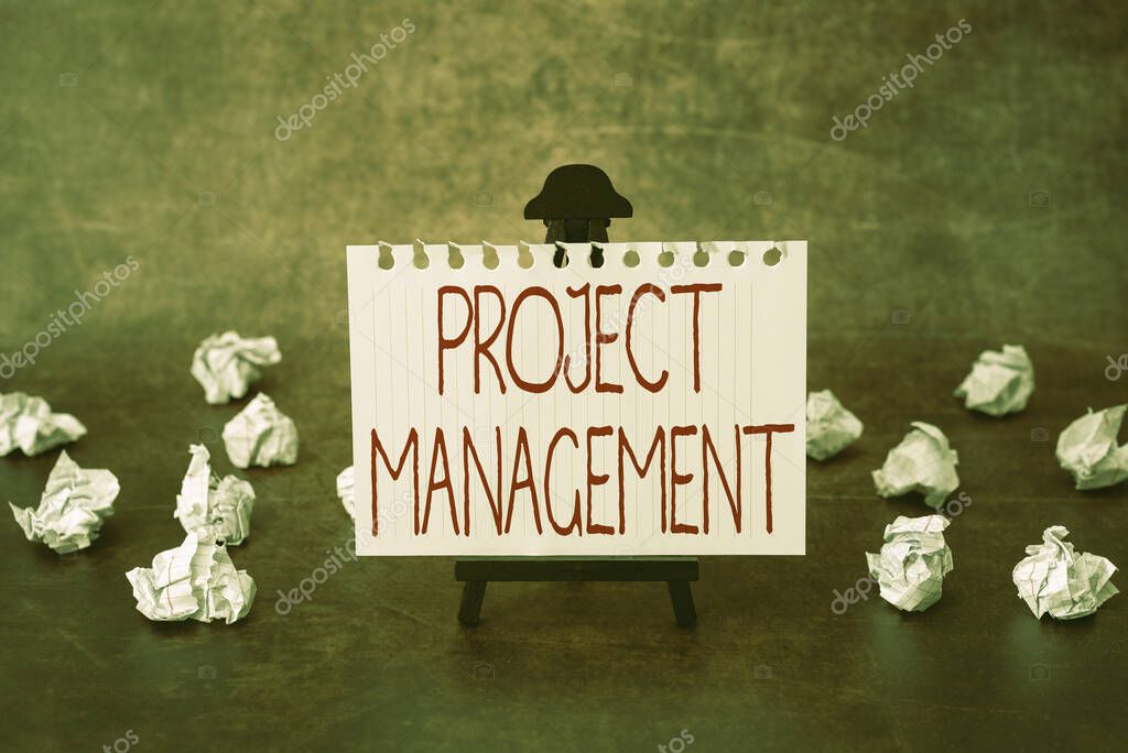 Texto que presenta la gestión de proyectos. Concepto que significa ...