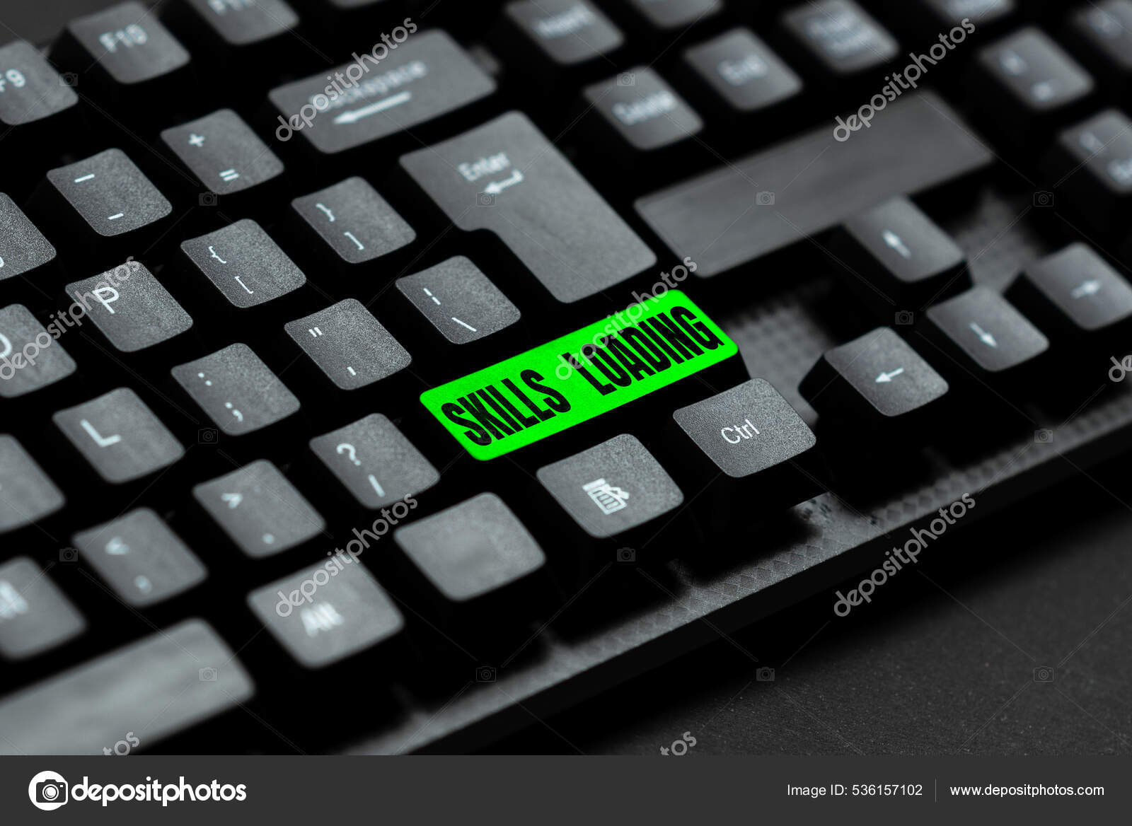 Conceptual display Skills Loading. Business showcase points out the degree of difficulty when ...