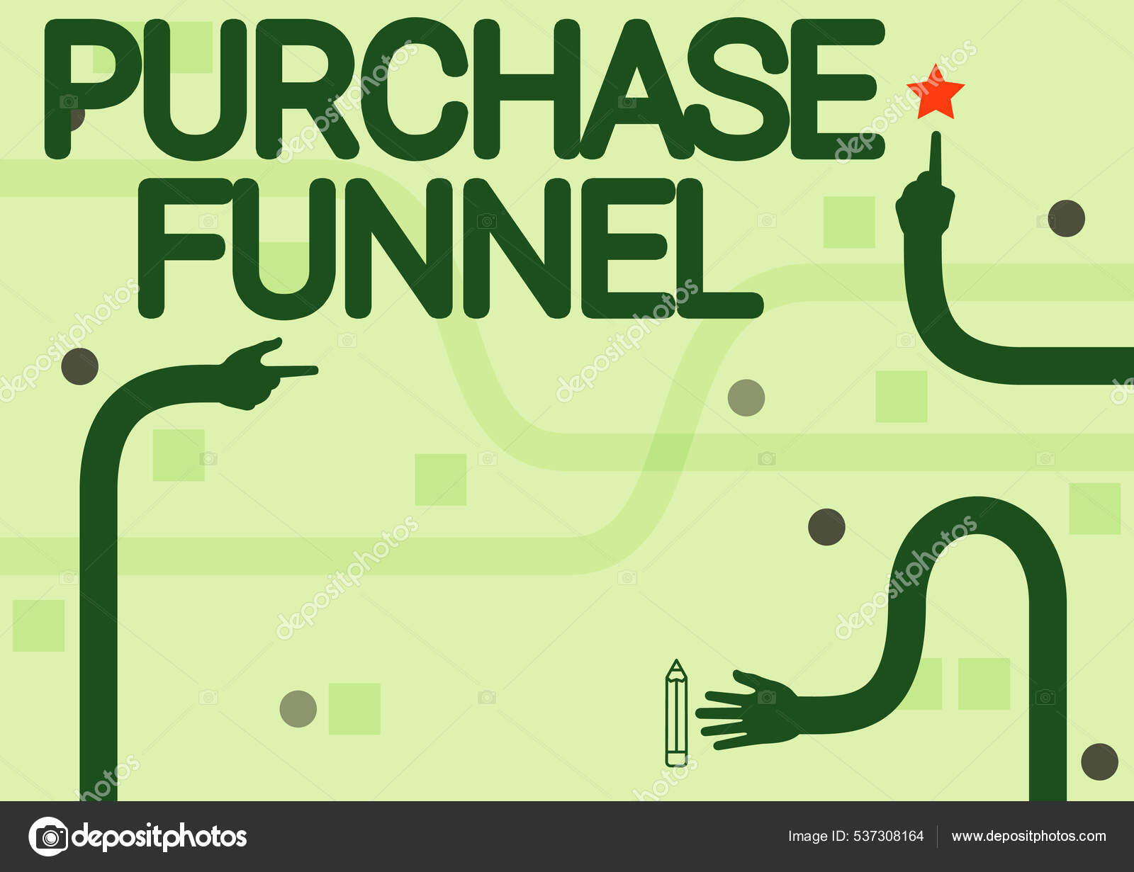 Hand writing sign Purchase Funnel. Business overview consumer model ...