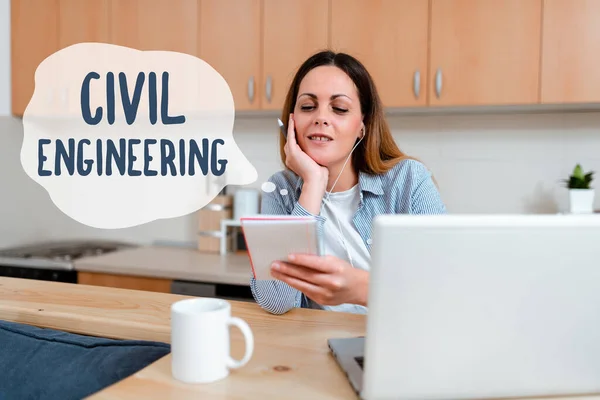 Sign displaying Civil Engineering. Word Written on Planning Design ...