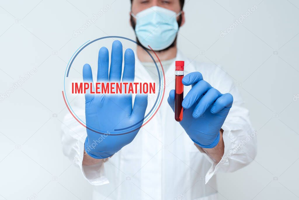 Signo de texto que muestra la implementación. Concepto significado El ...