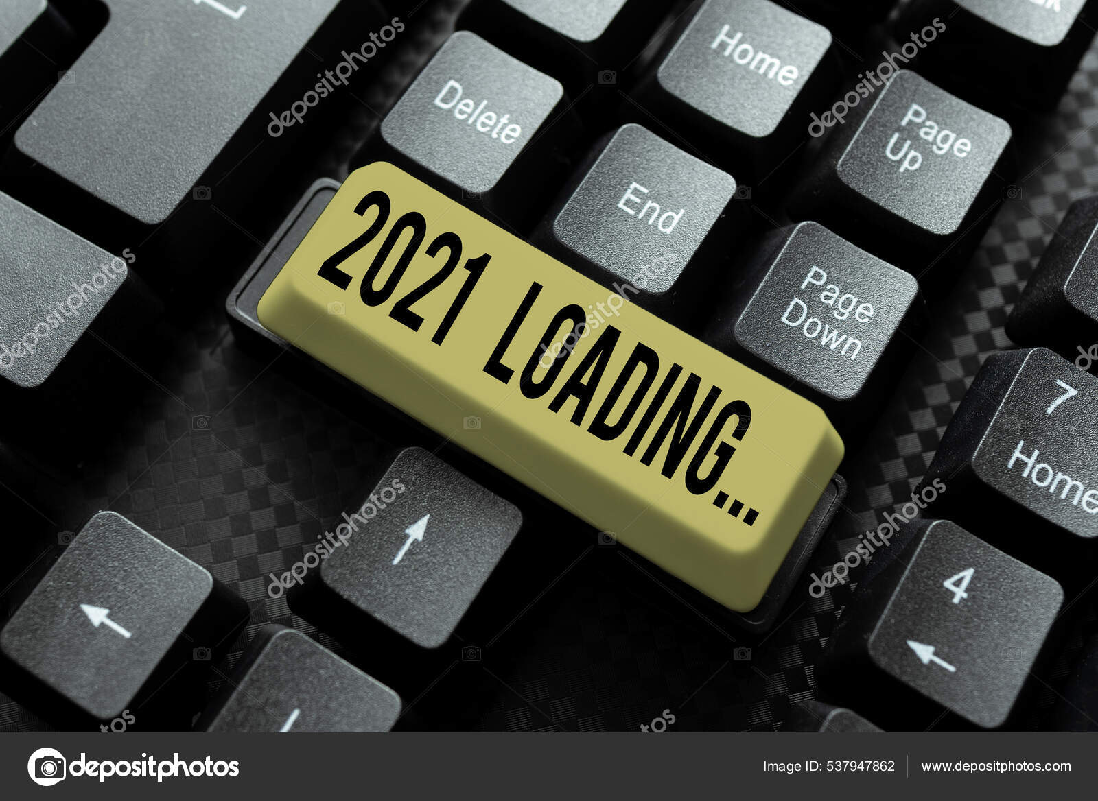 Writing displaying text 2021 Loading.... Word Written on a year ...