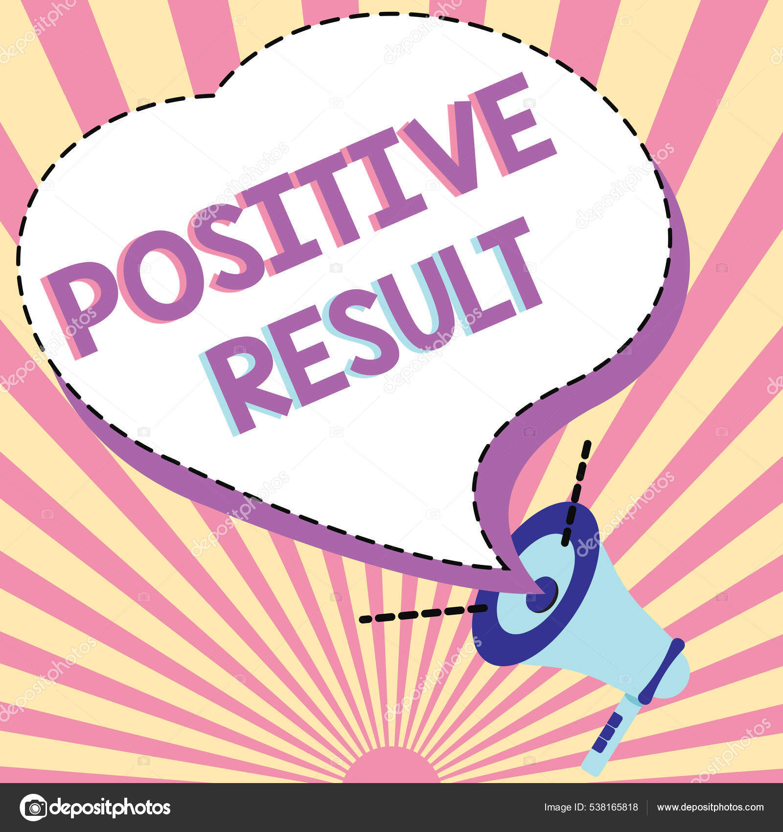 Sign displaying Positive Result. Word Written on shows that a person ...