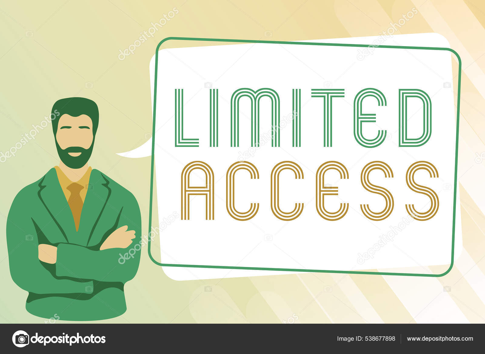 Text sign showing Limited Access. Business idea Having access ...