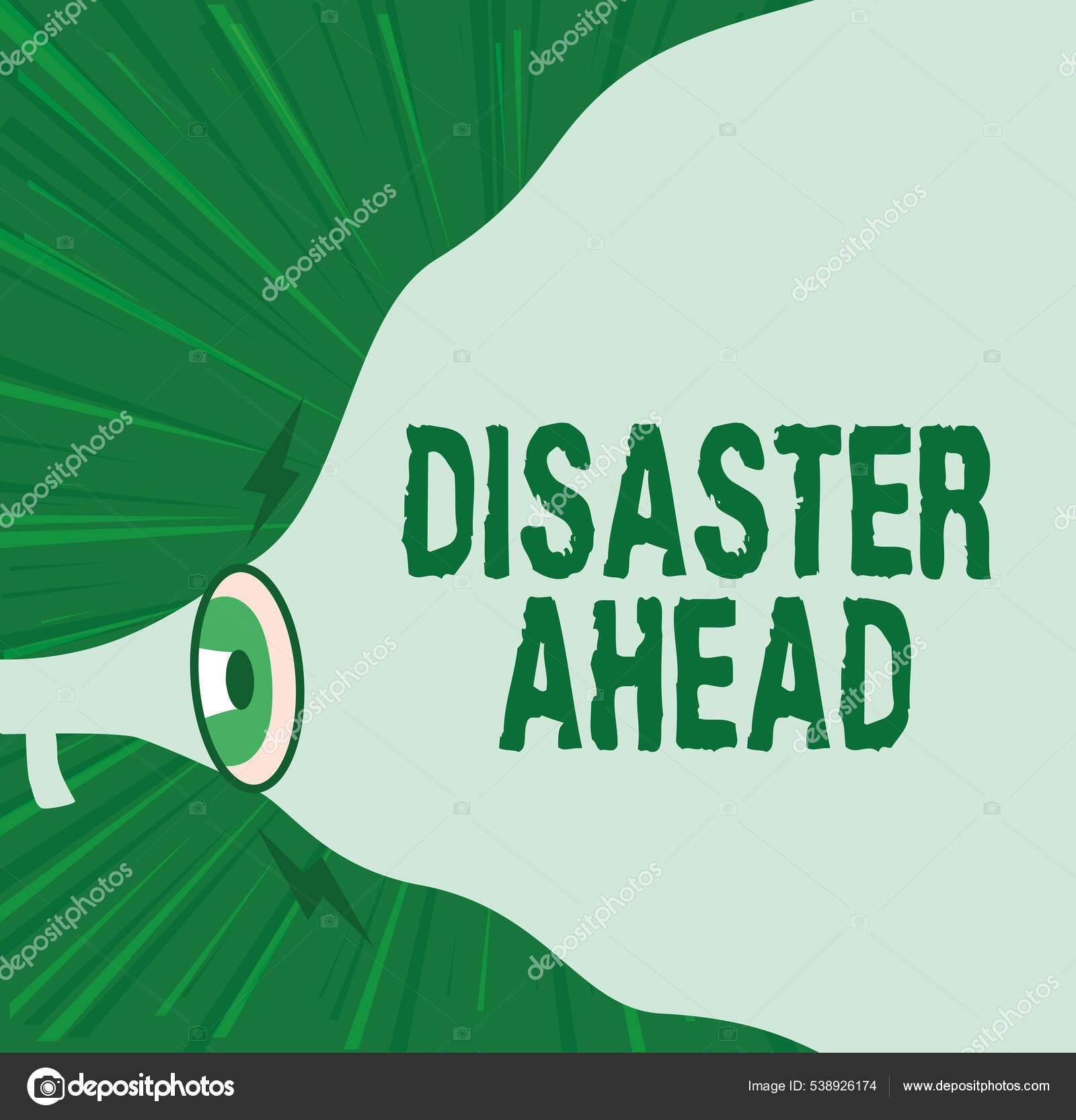 Inspiration showing sign Disaster Ahead. Concept meaning Contingency ...