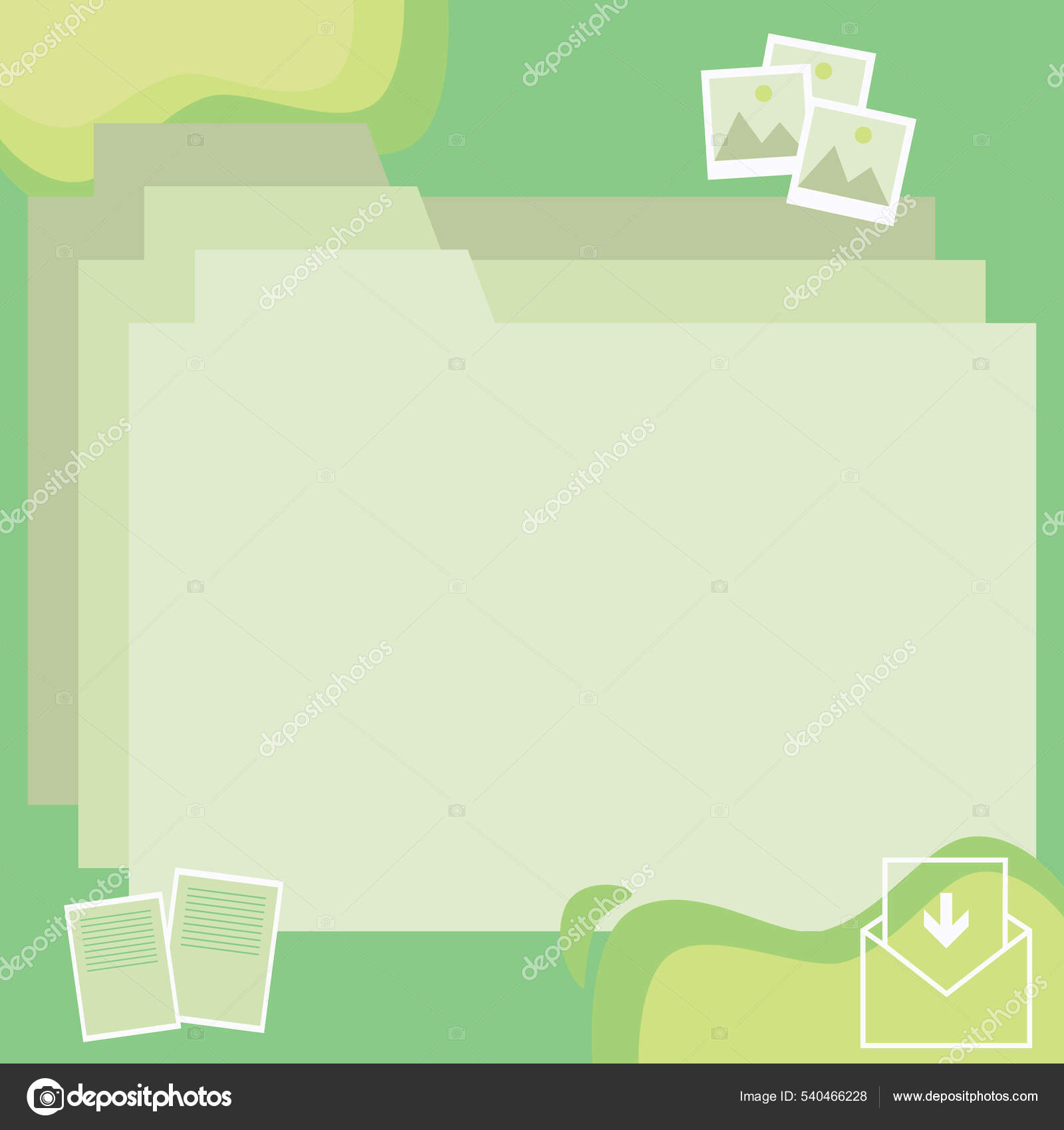 Desktop Folders Inside Web Browser Showing Recent Technology. Laptop ...