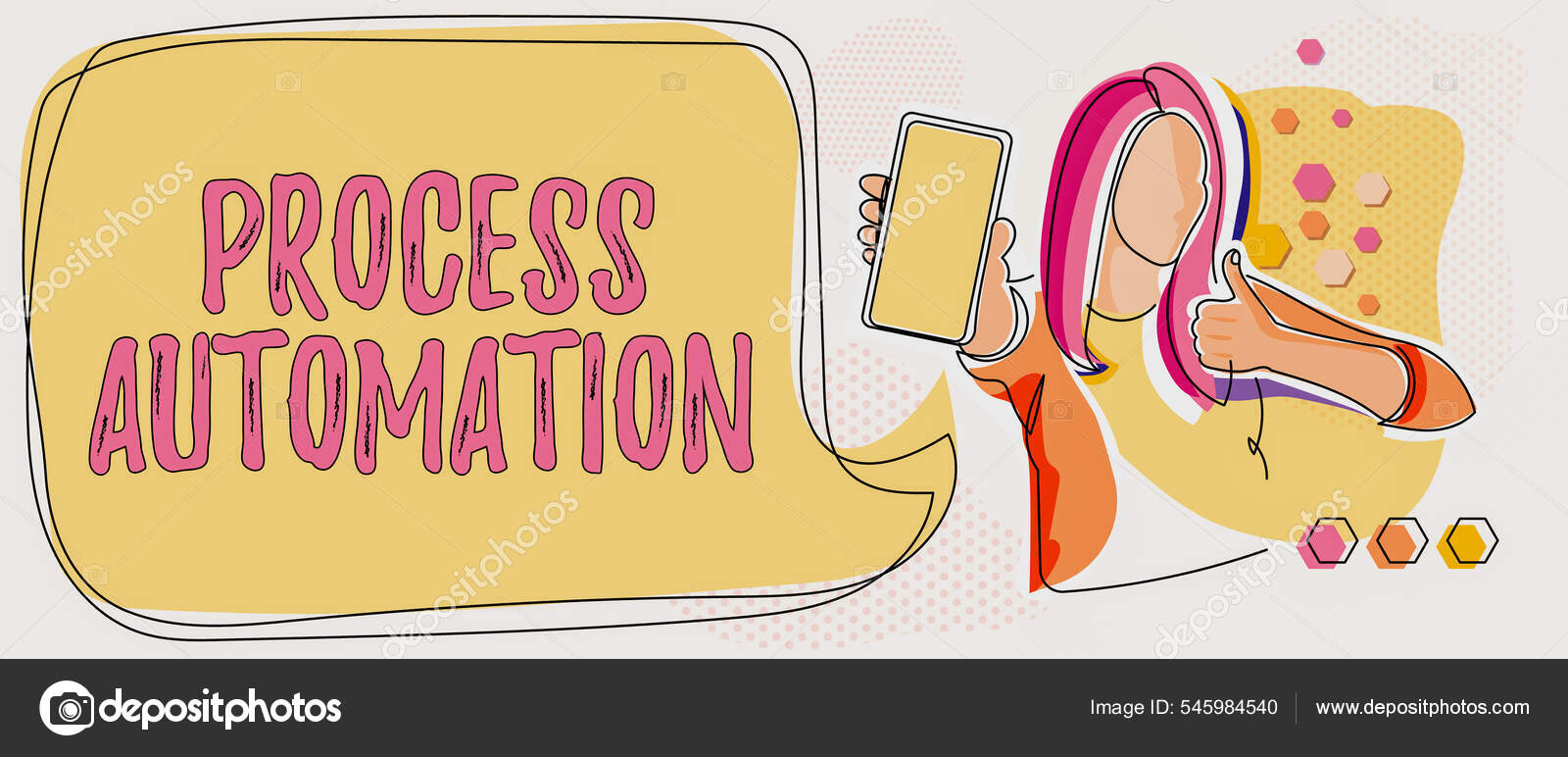 Handwriting text Process Automation. Word Written on Transformation Streamlined Robotic To avoid ...