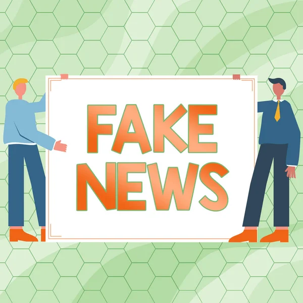 Conceptual display Fake News. Word for False Unsubstantiated ...