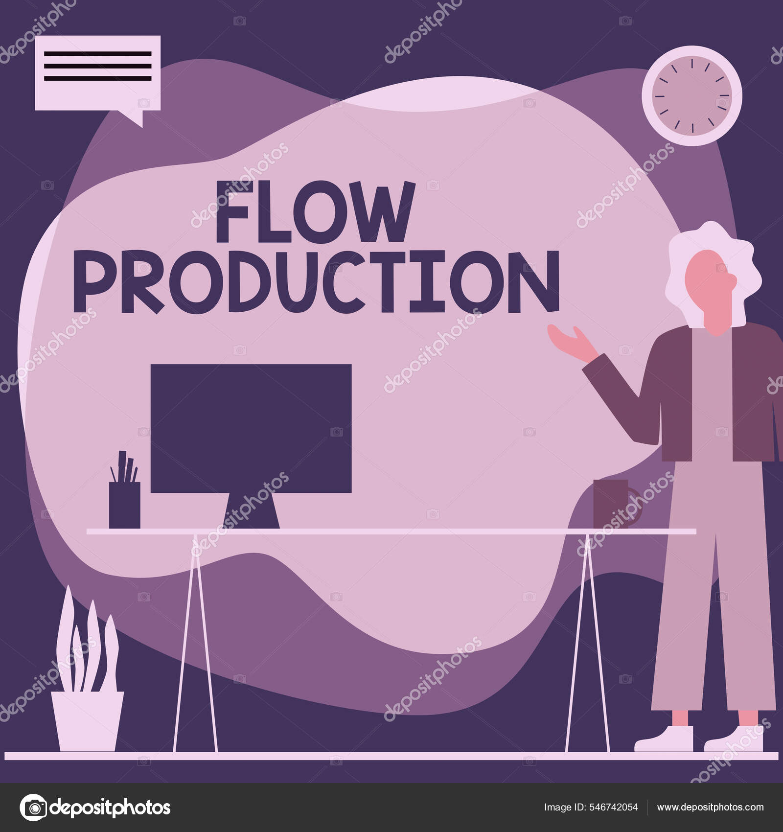 Conceptual caption Flow Production. Business showcase items are ... Conceptual caption Flow Production. Business showcase items are ...