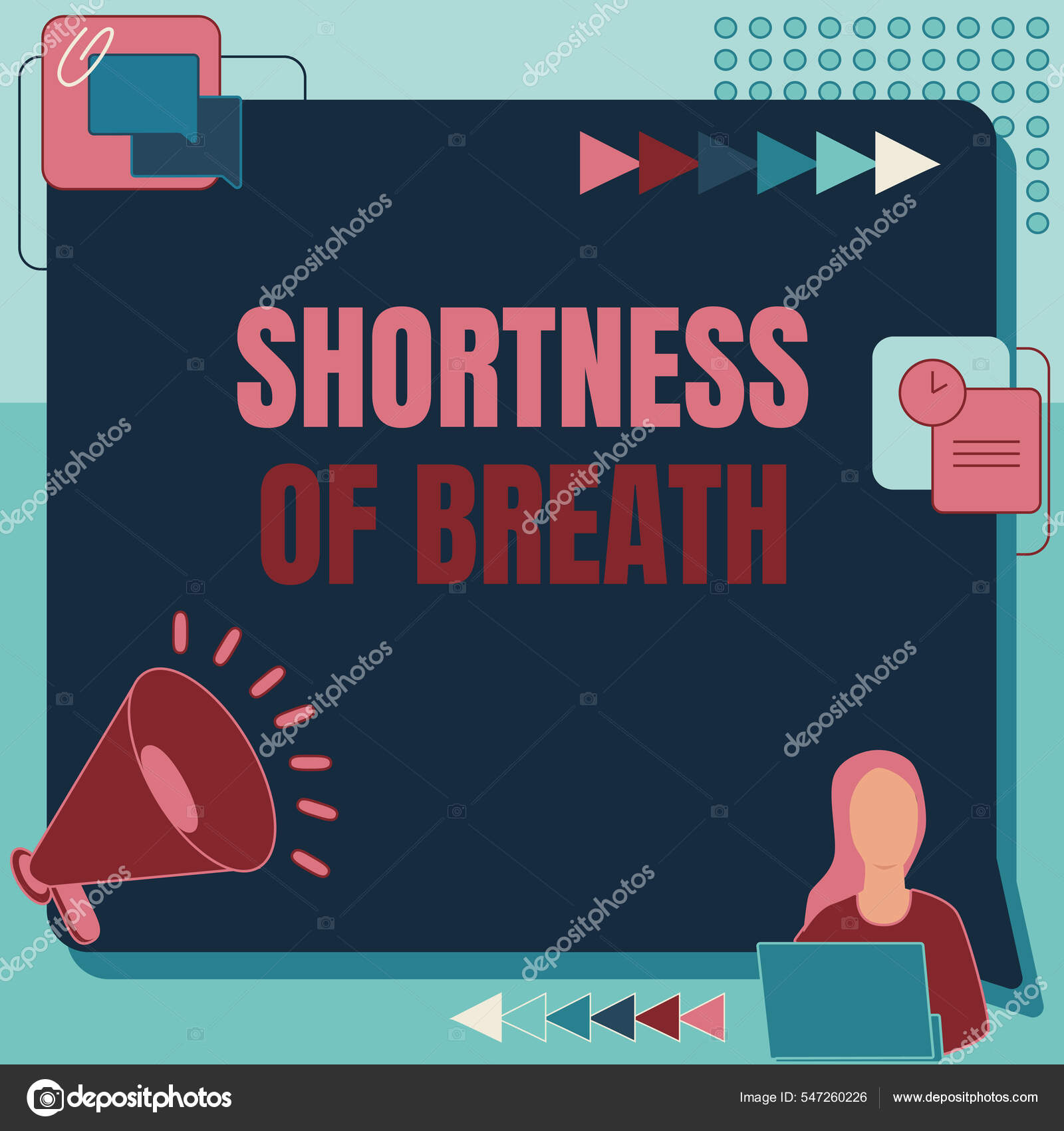 Sign displaying Shortness Of Breath. Business overview intense ...