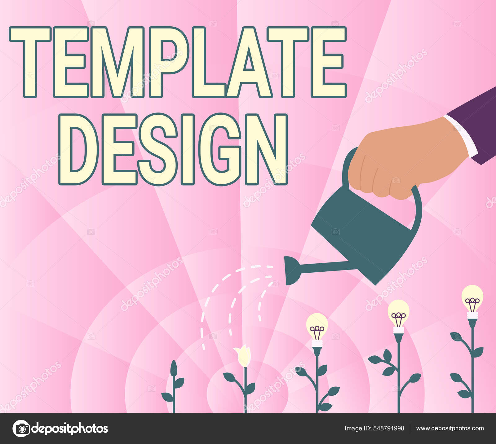 Sign displaying Template Design. Conceptual photo an overall layout or ...