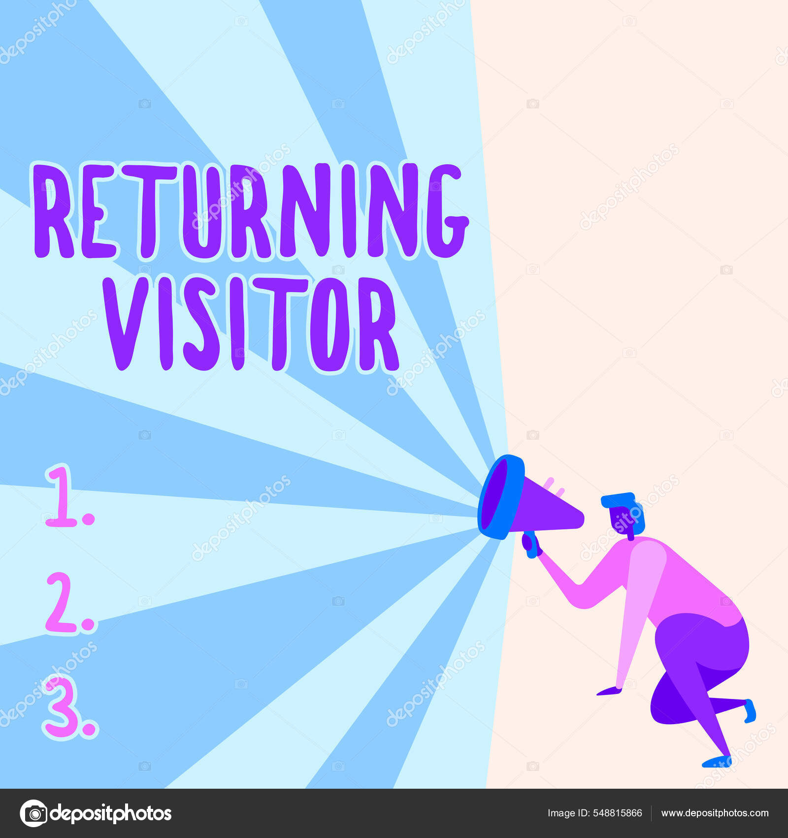 Conceptual caption Returning Visitor. Conceptual photo who had visited ...