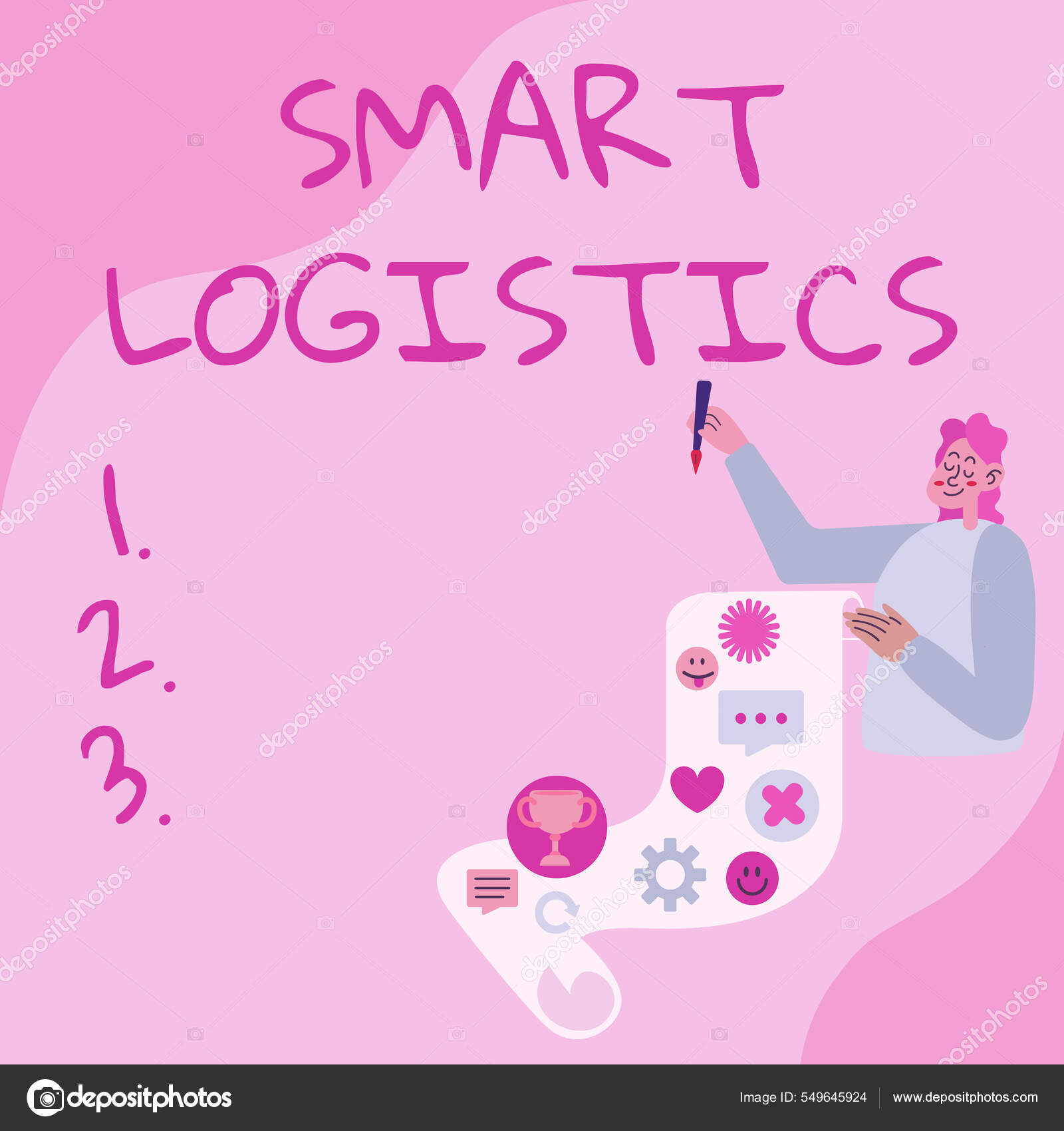 Text caption presenting Smart Logistics. Word Written on integration of ... Text caption presenting Smart Logistics. Word Written on integration of ...