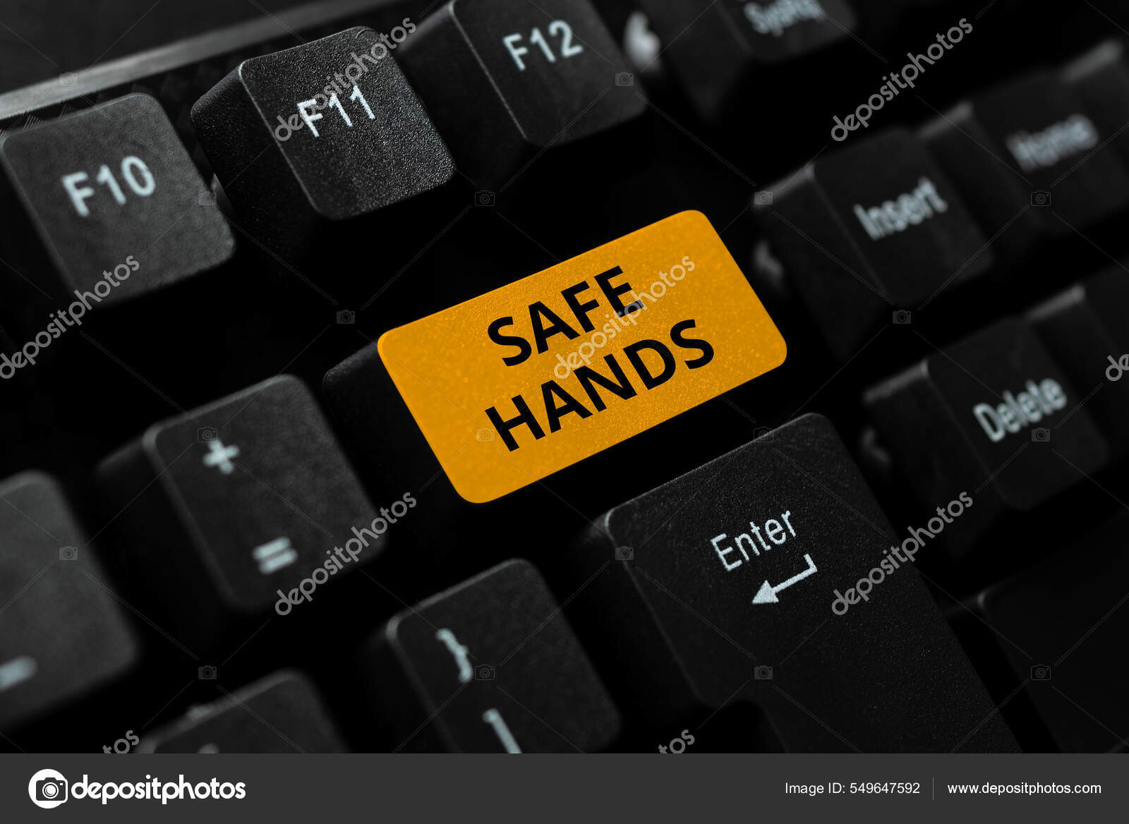 Hand writing sign Safe Hands. Business idea Ensuring the sterility and ... Hand writing sign Safe Hands. Business idea Ensuring the sterility and ...