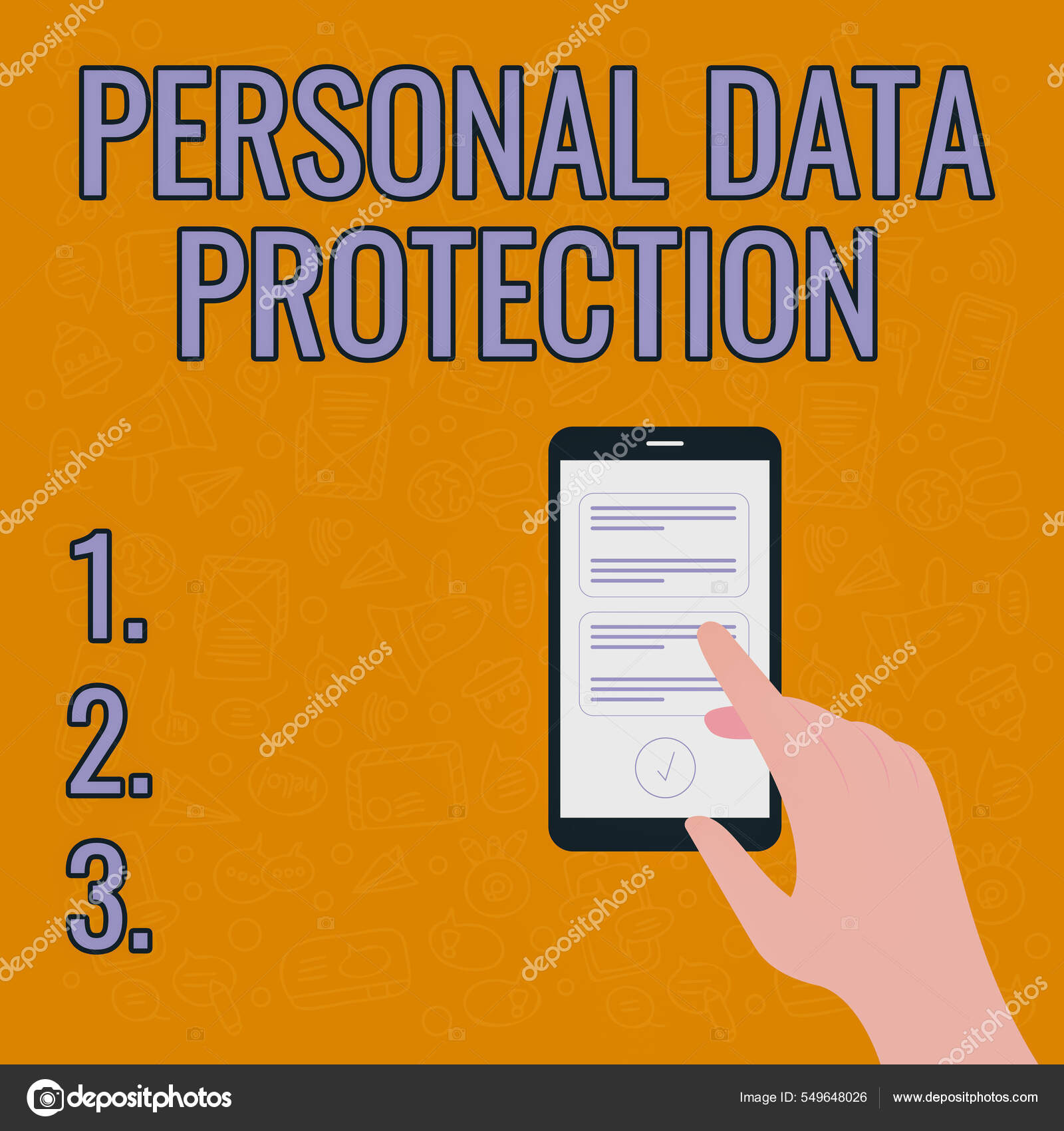 Handwriting text Personal Data Protection. Word Written on protecting ...