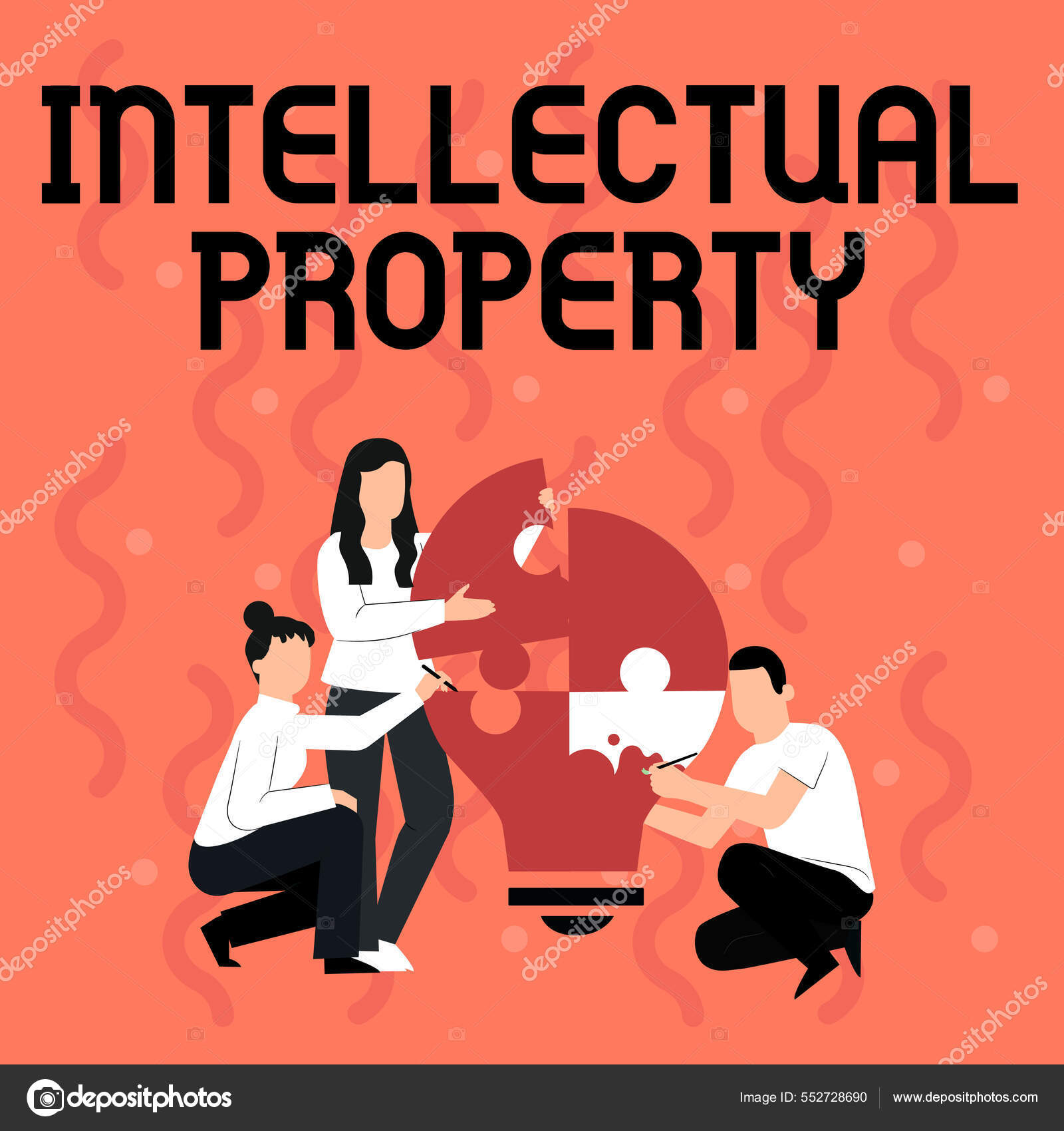 Text showing inspiration Intellectual Property. Conceptual photo ...