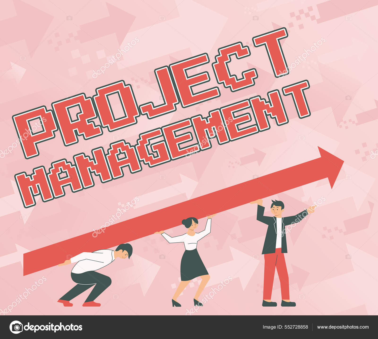 Writing displaying text Project Management. Business overview ...