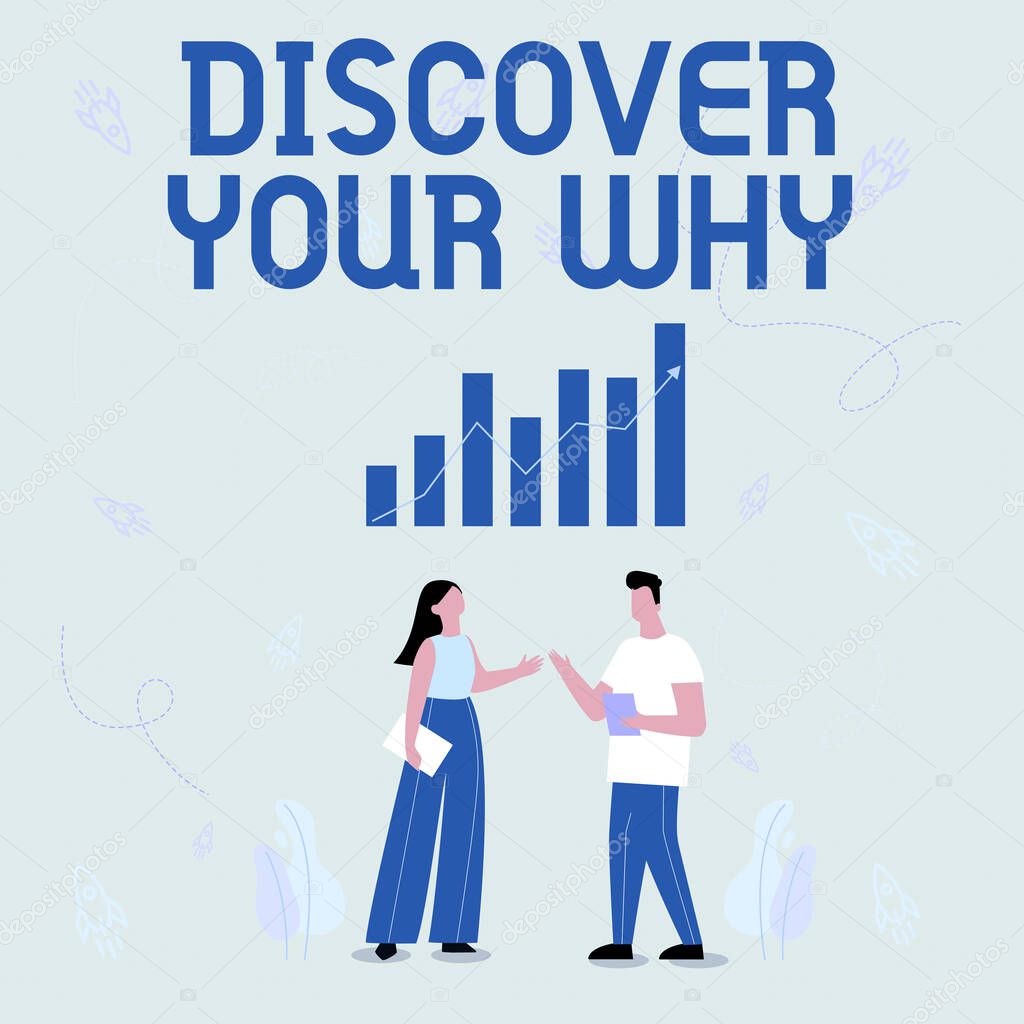 Inspiración mostrando signo Discover Your Why. escaparate de negocios ...