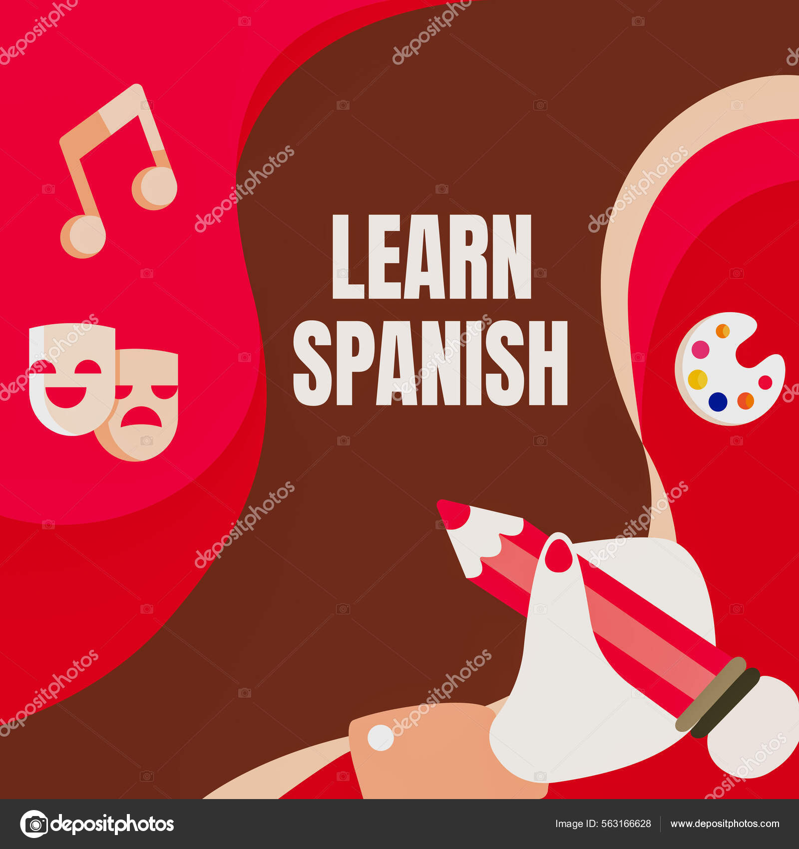 Writing displaying text Learn Spanish. Word Written on Translation ... Writing displaying text Learn Spanish. Word Written on Translation ...