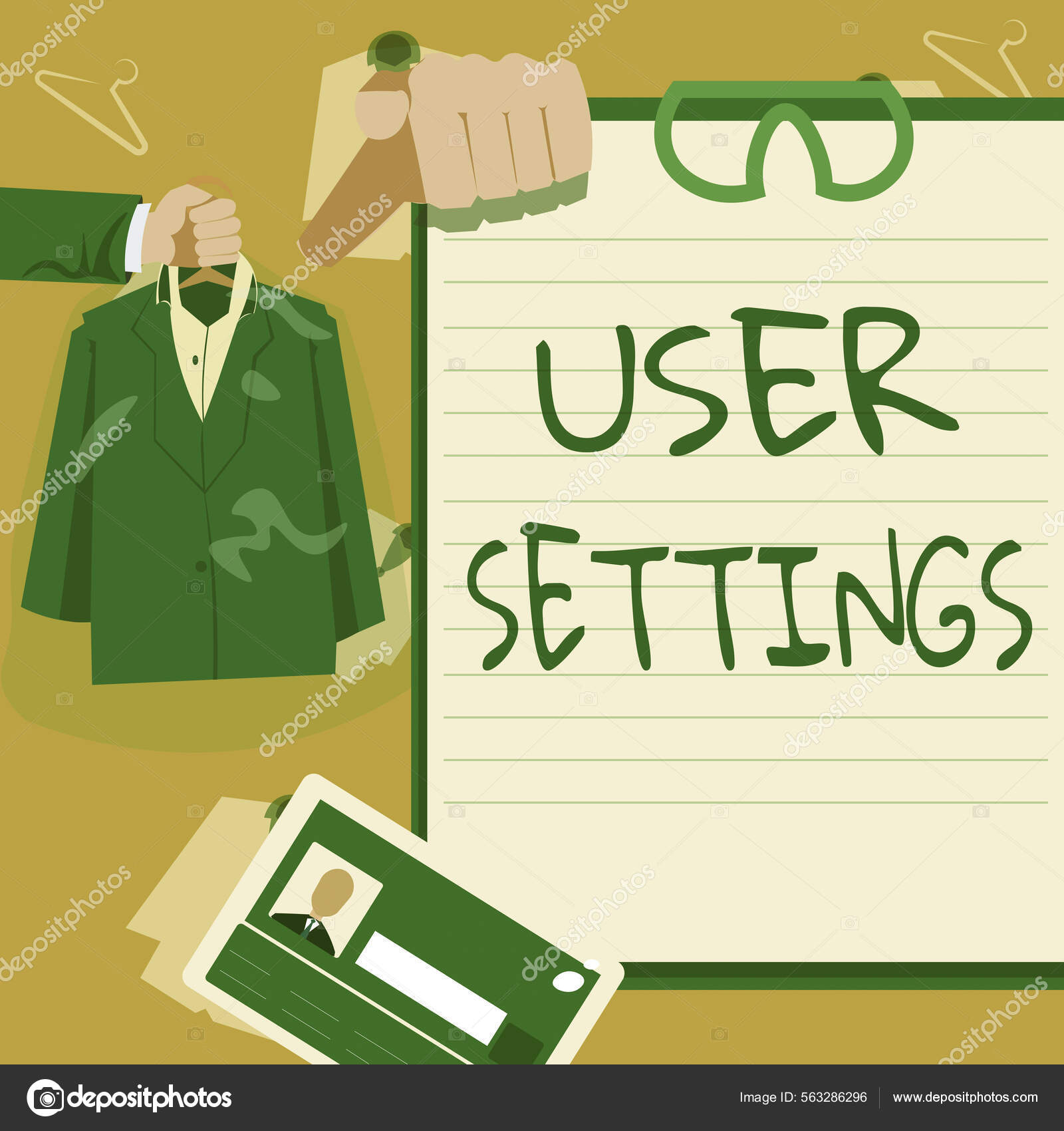 Conceptual caption User Settings. Word Written on Configuration of ... Conceptual caption User Settings. Word Written on Configuration of ...