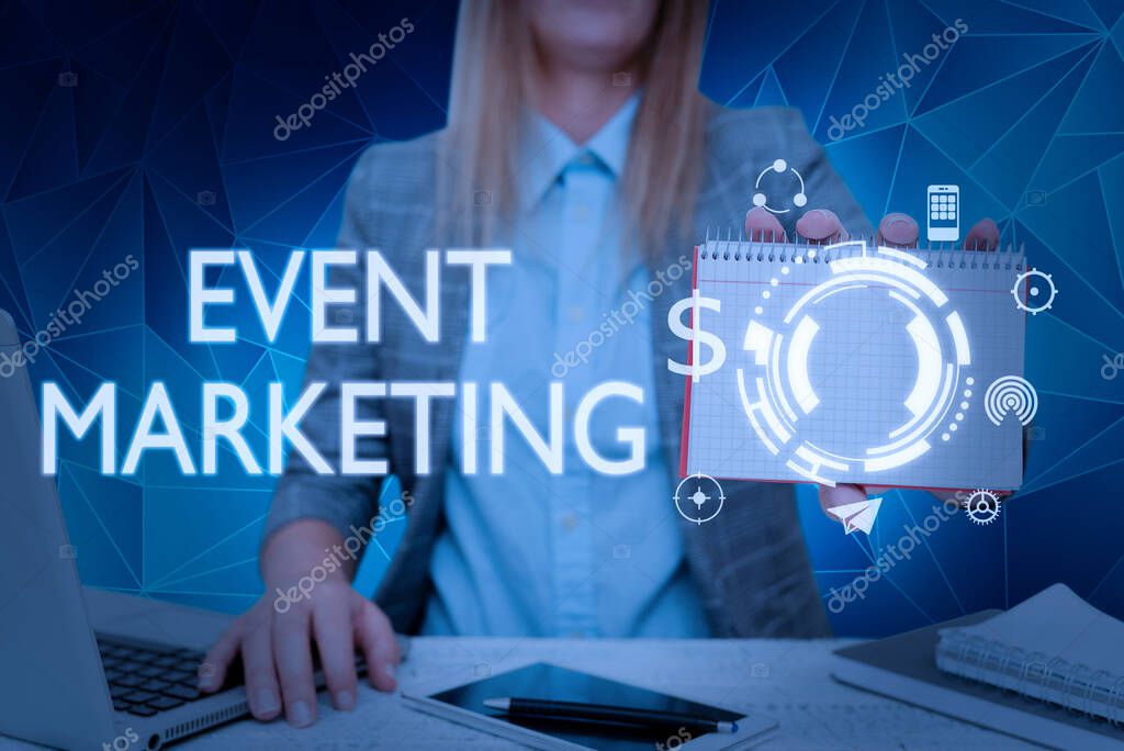 Texto que muestra inspiración Event Marketing. Concepto significado ...