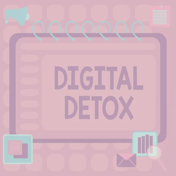 Conceptual caption Digital Detox. Business approach Free of Electronic ...