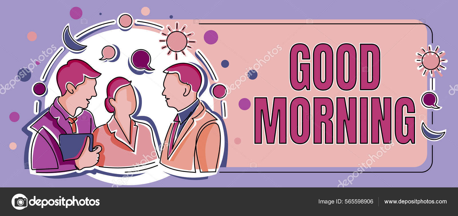 Text showing inspiration Good Morning. Business showcase A conventional ...