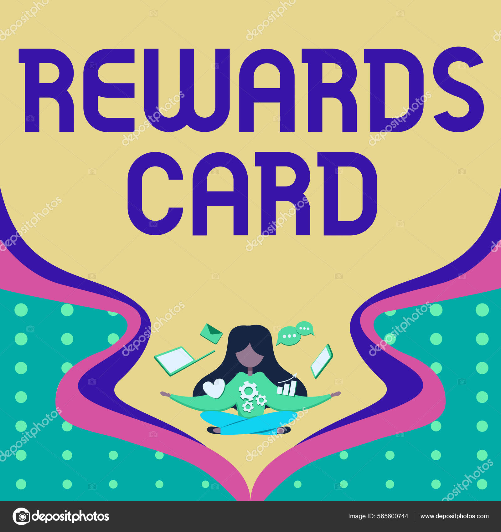 Text showing inspiration Rewards Card. Business showcase Help earn cash ...