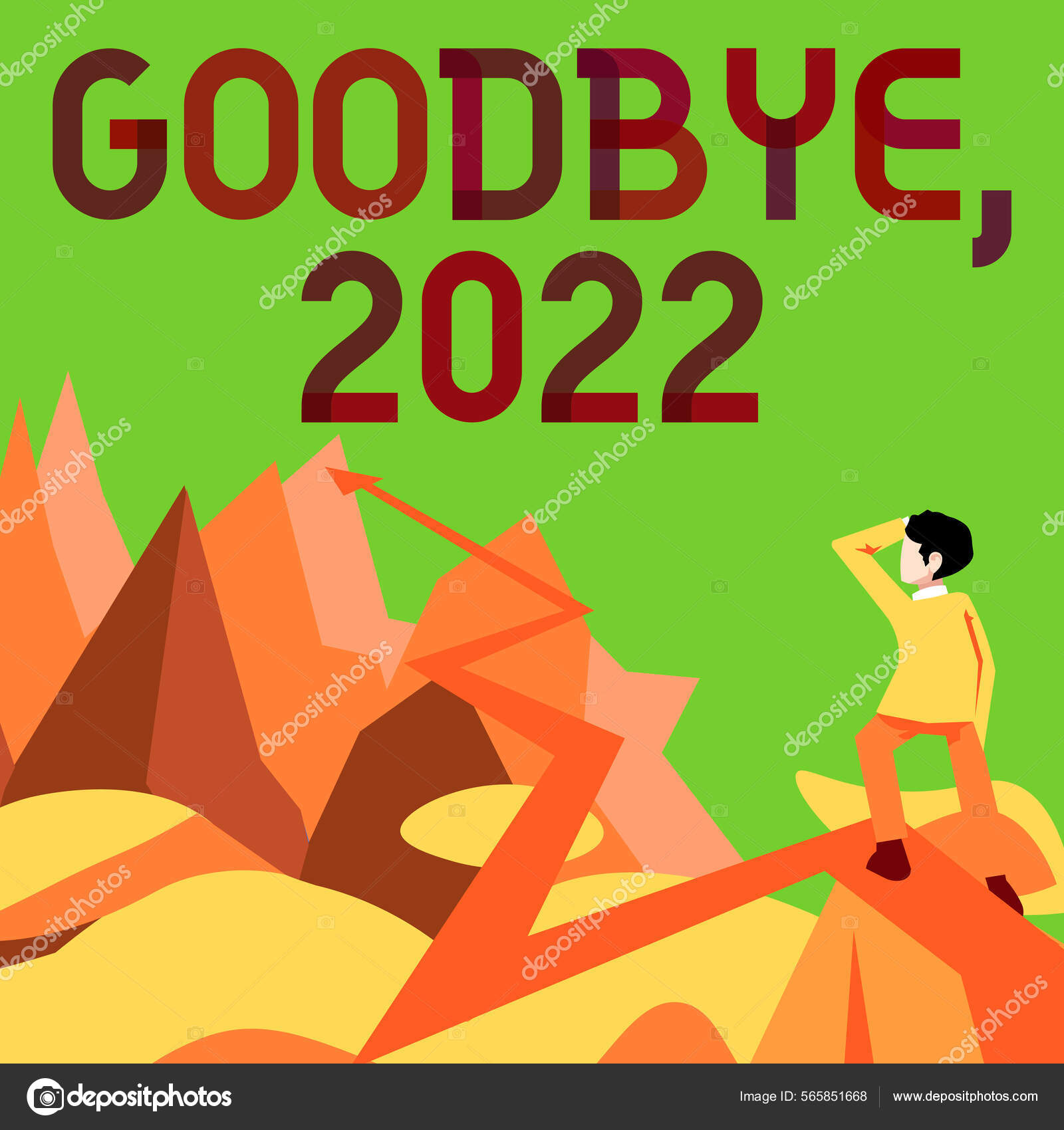 Handwriting text Goodbye 2022. Conceptual photo New Year Eve Milestone ...