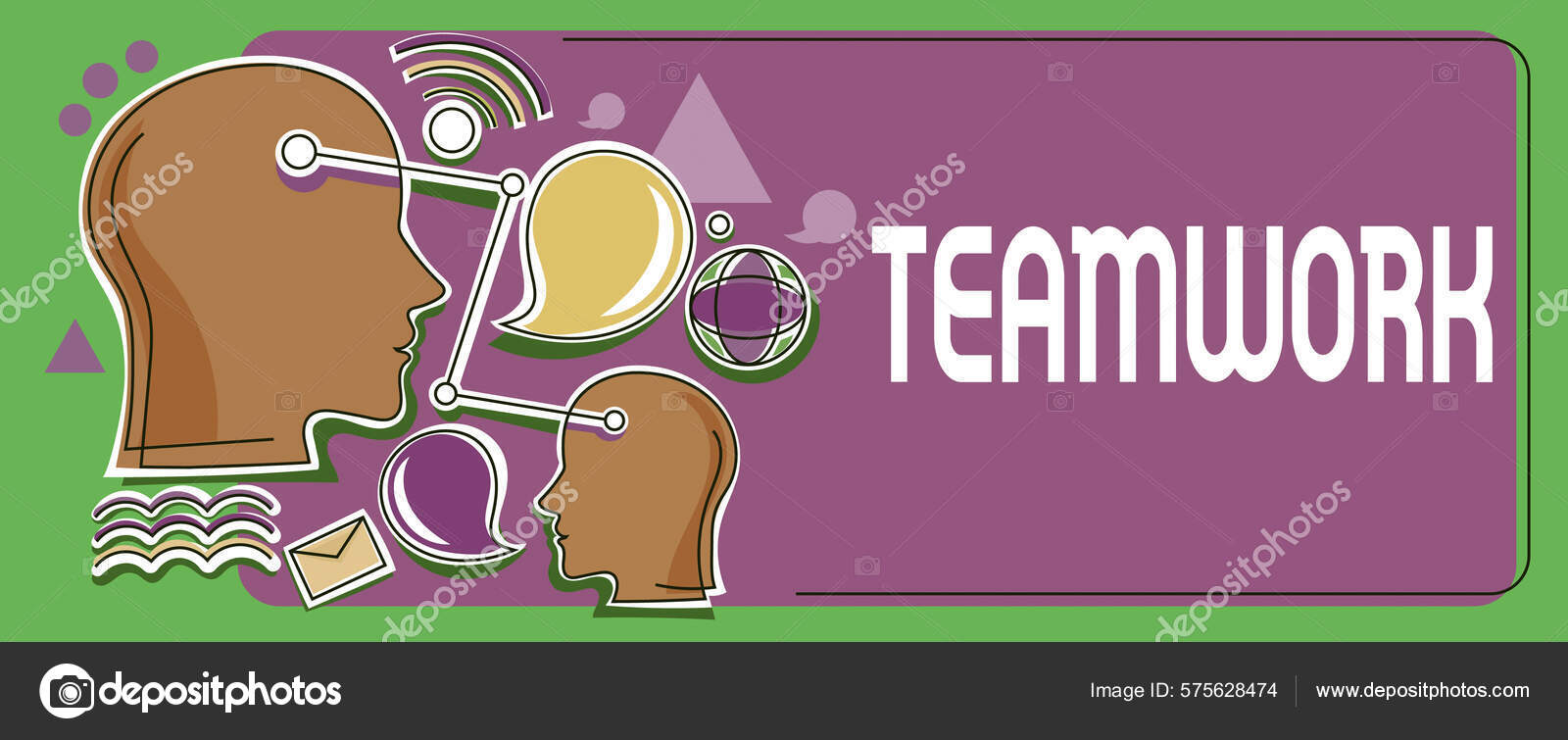 Handwriting Text Teamwork Business Concept Group Showing Who Work ...