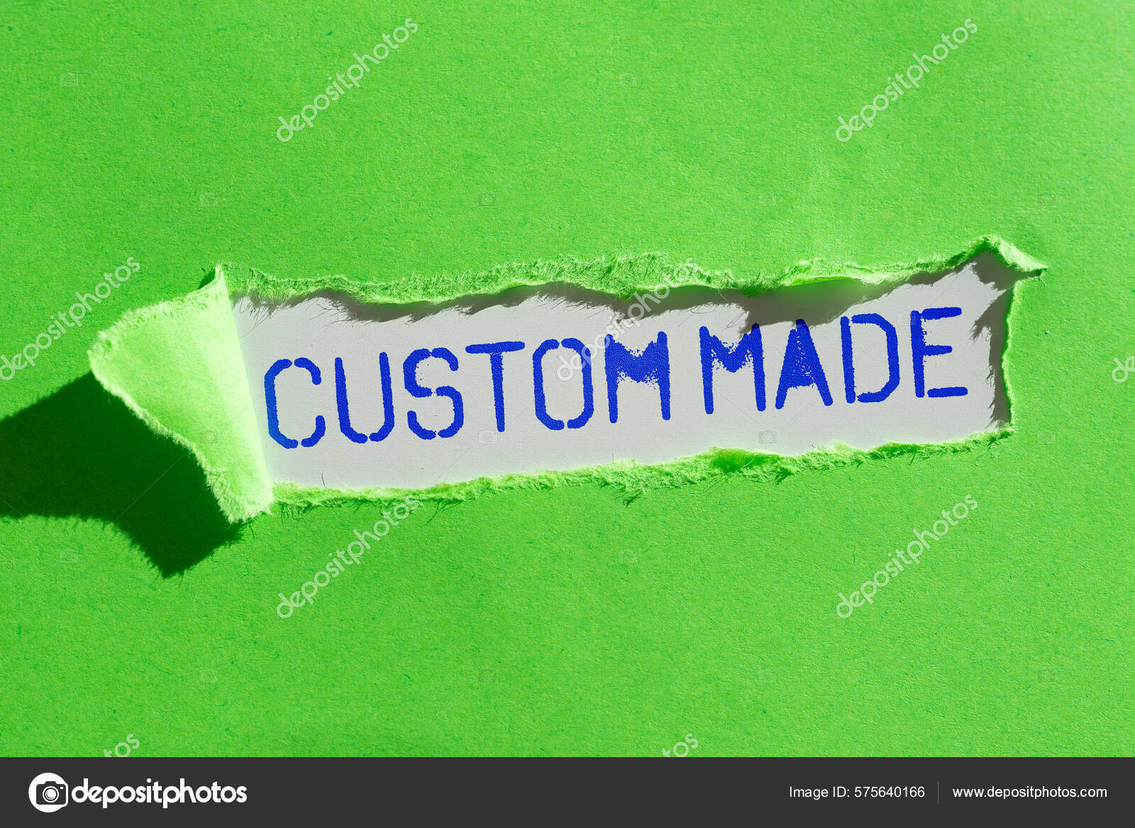 Text Caption Presenting Custom Made Word Written Something Done Order ...