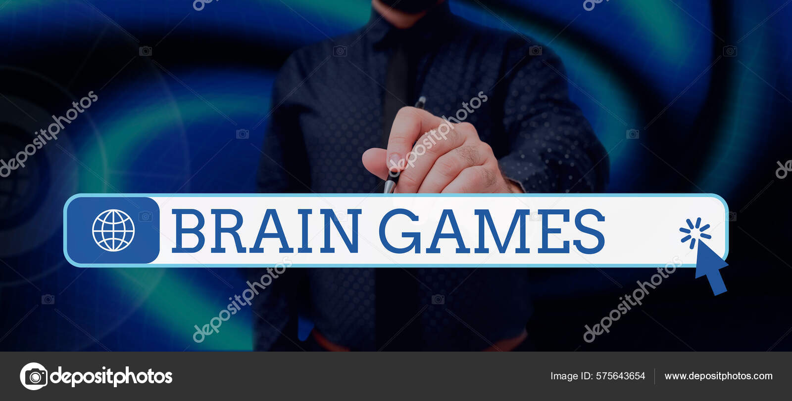 Writing Displaying Text Brain Games Concept Meaning Psychological ...