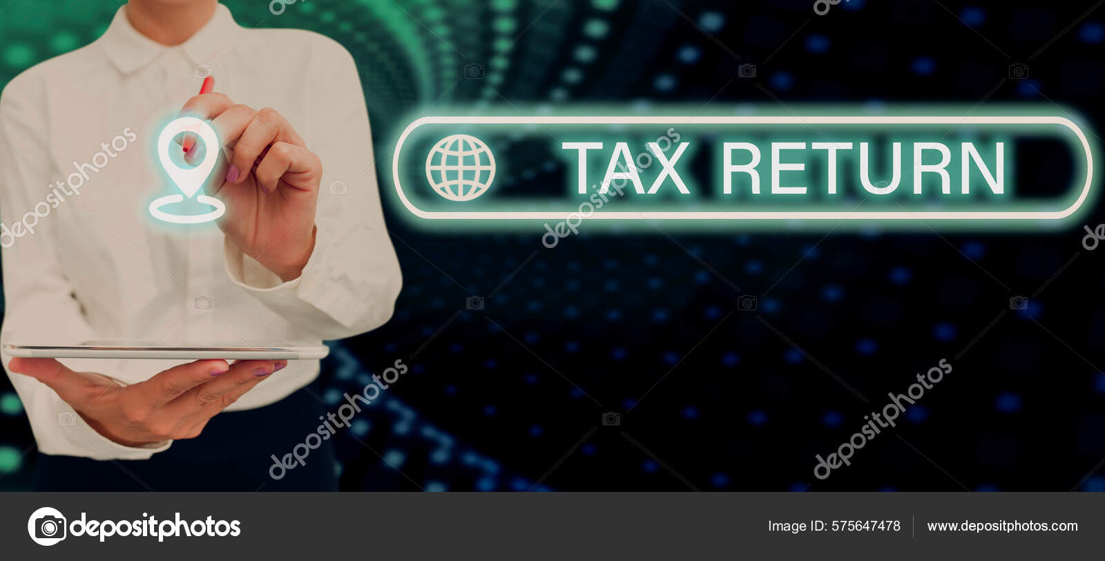 Conceptual Display Tax Return Business Approach Which Taxpayer Makes ...