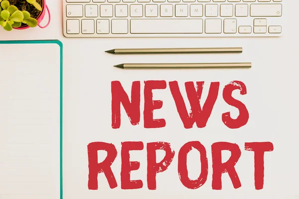 Inspiration showing sign News Report, Conceptual photo spoken or ...