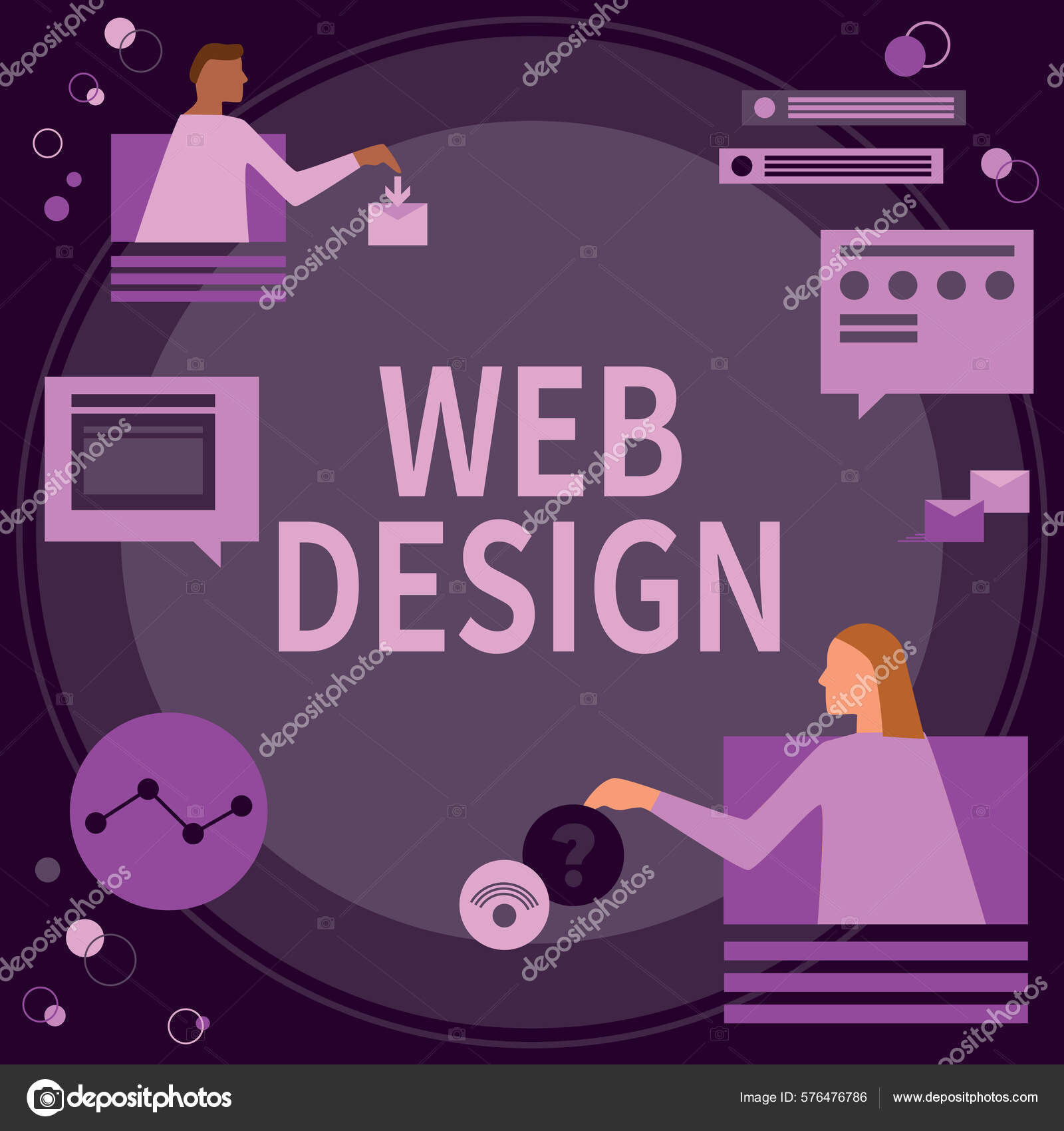 Writing Displaying Text Web Design Word Who Responsible Production ...