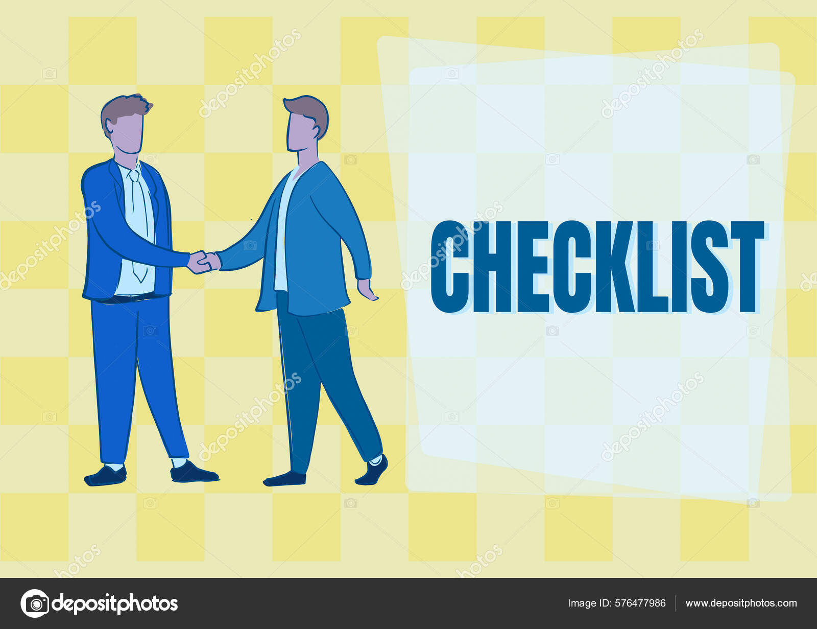 Conceptual Display Checklist Business Showcase List Detailed Activity ...