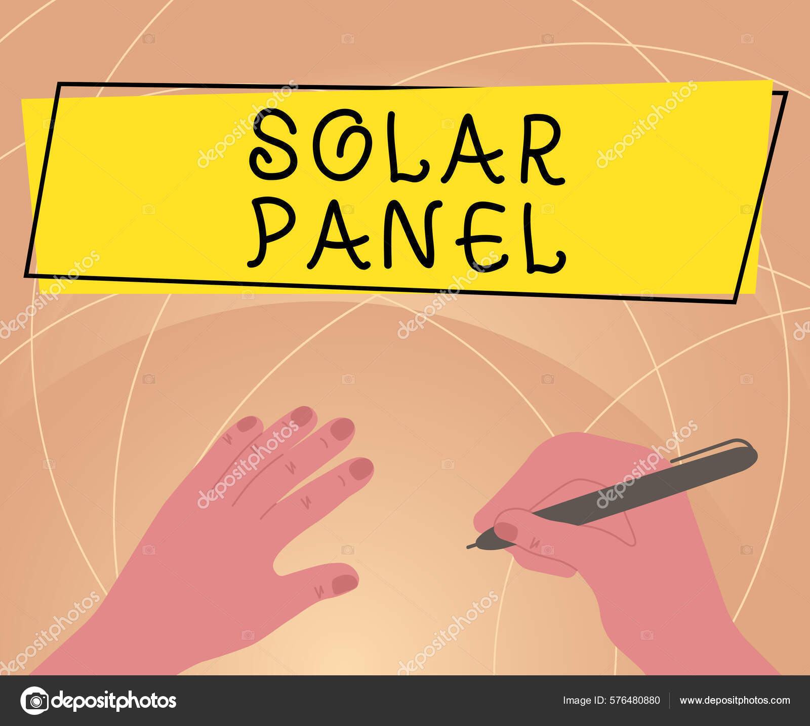 Writing Displaying Text Solar Panel Concept Meaning Designed Absorb Suns Stock Illustration by ...