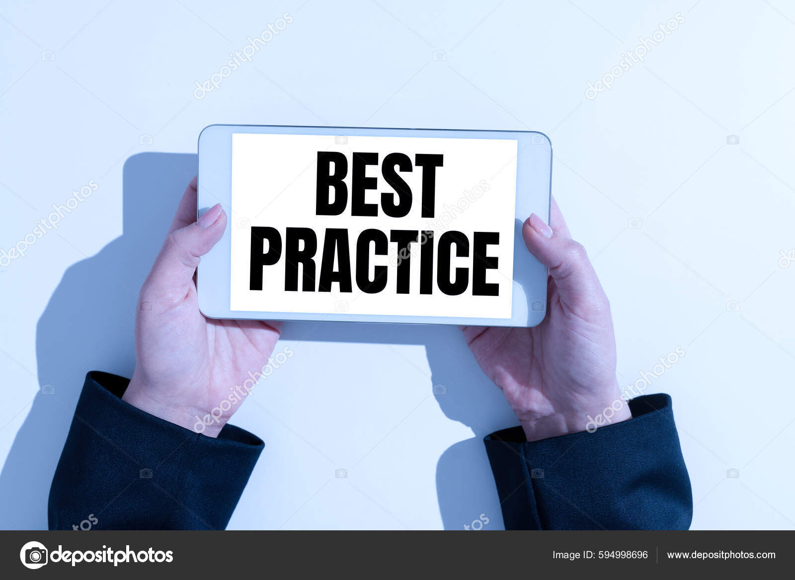 Sign Displaying Best Practice Business Idea Method Systematic ...