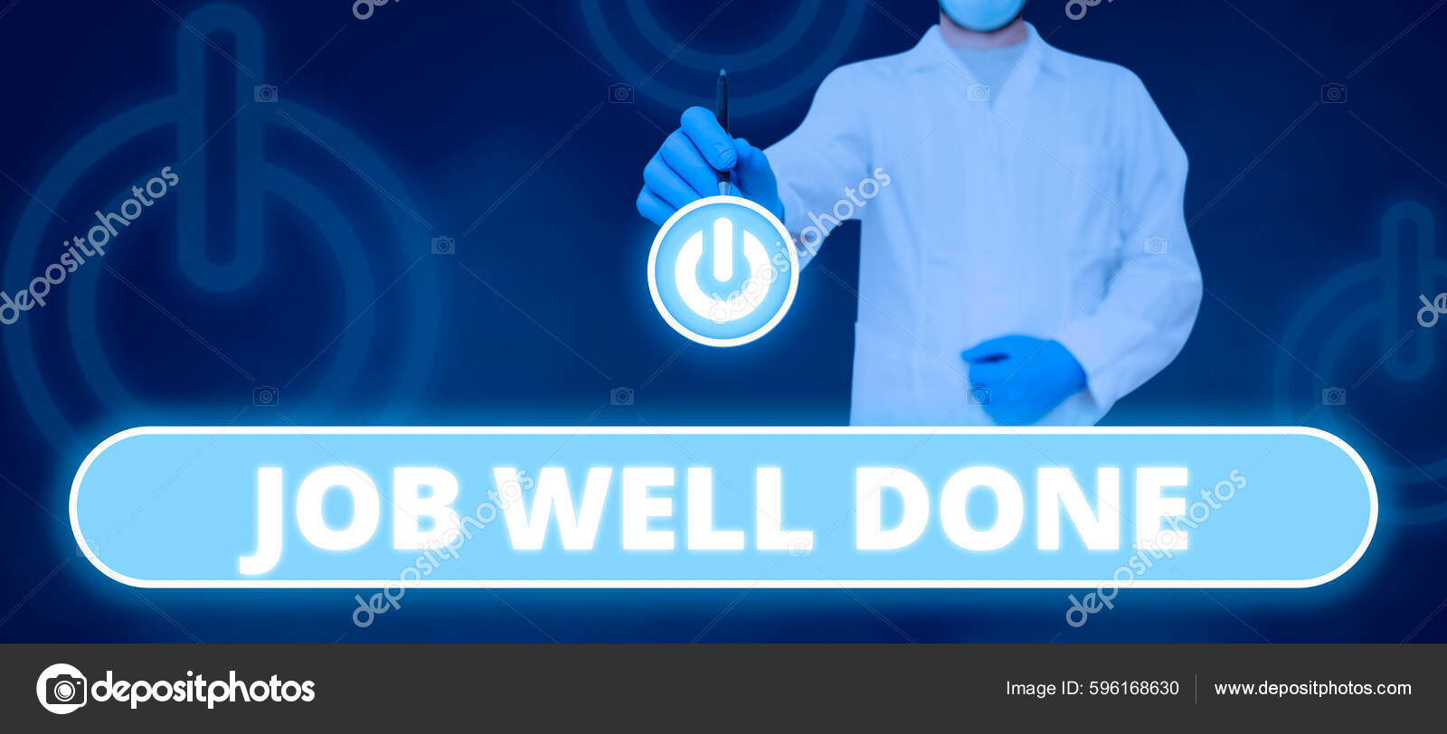 Hand Writing Sign Job Well Done Business Idea Well Performed — Stock ...