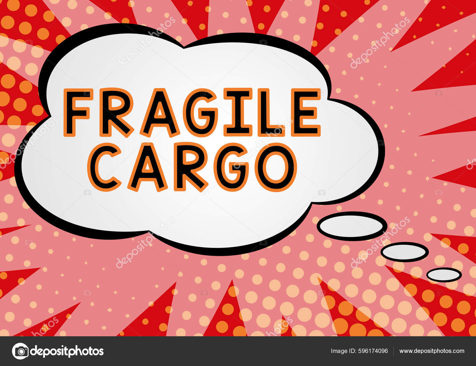 Handwriting Text Fragile Cargo Business Showcase Breakable Handle Care ...