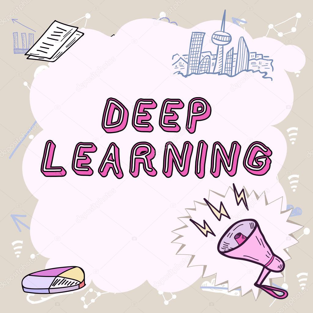 Handwriting text Deep Learning, Conceptual photo Hierarchical ...