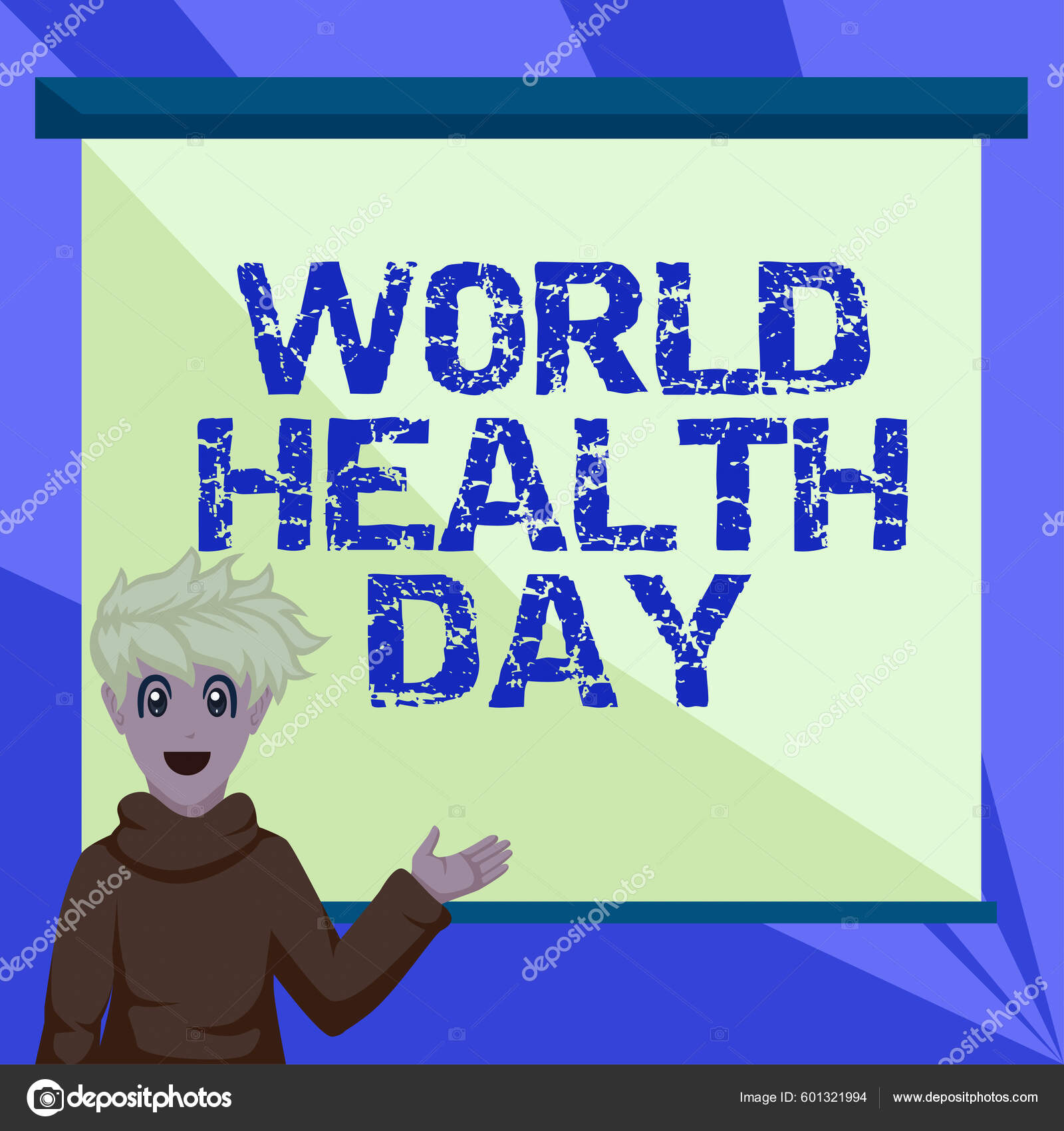 Conceptual Caption World Health Day Word Written Global Health ...
